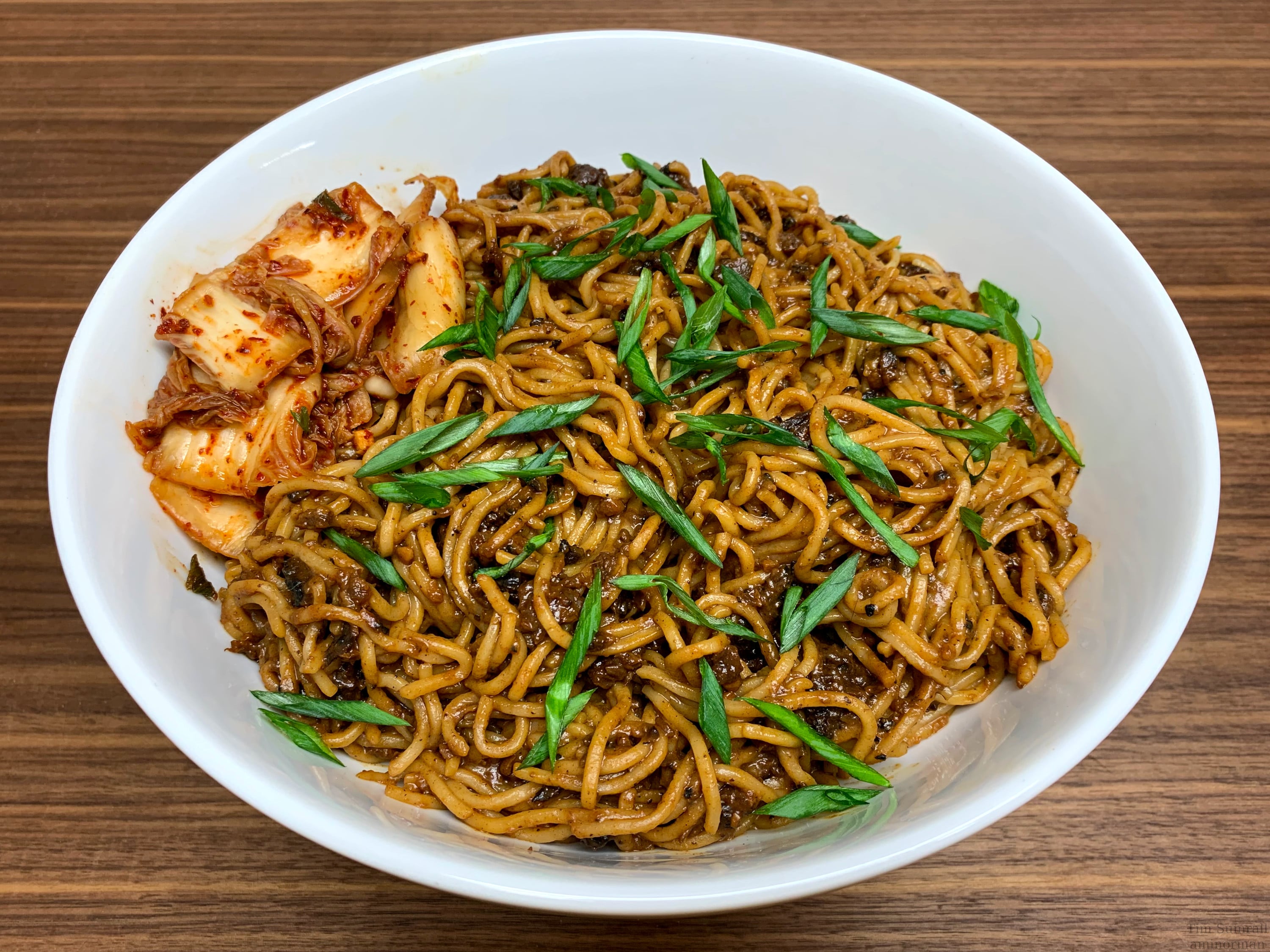 Homemade Kansui Noodles in a Korean Beef Bulgogi style sauce - Dining ...