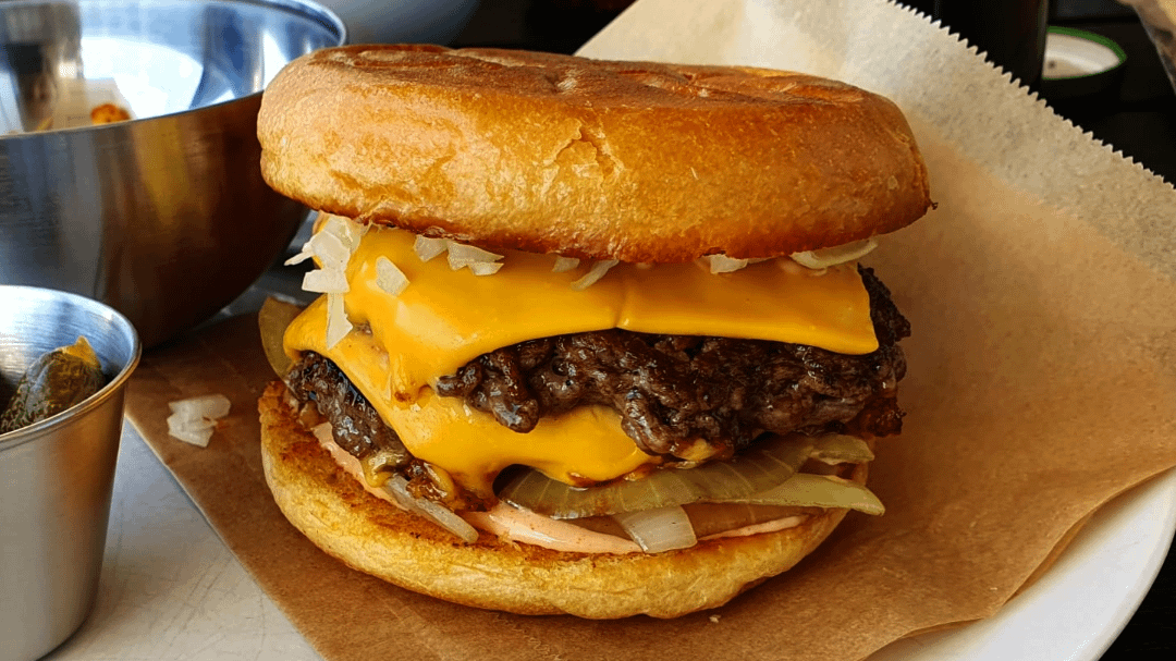 Smashed a double for lunch - Dining and Cooking