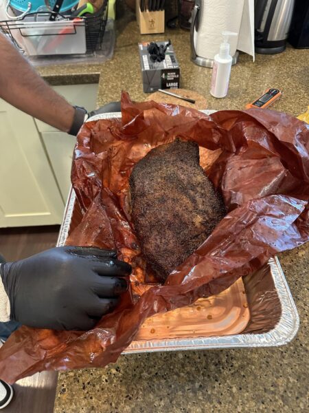 First brisket on OJ Highland reverse flow - Dining and Cooking