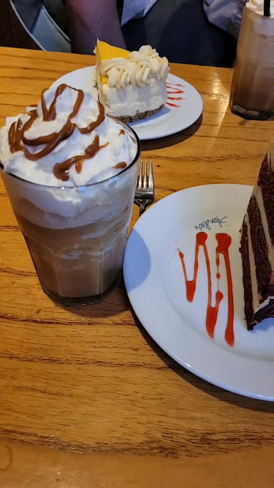 Red Velvet, Lemon Pie and a delicious Cafe Frappe - Dining and Cooking
