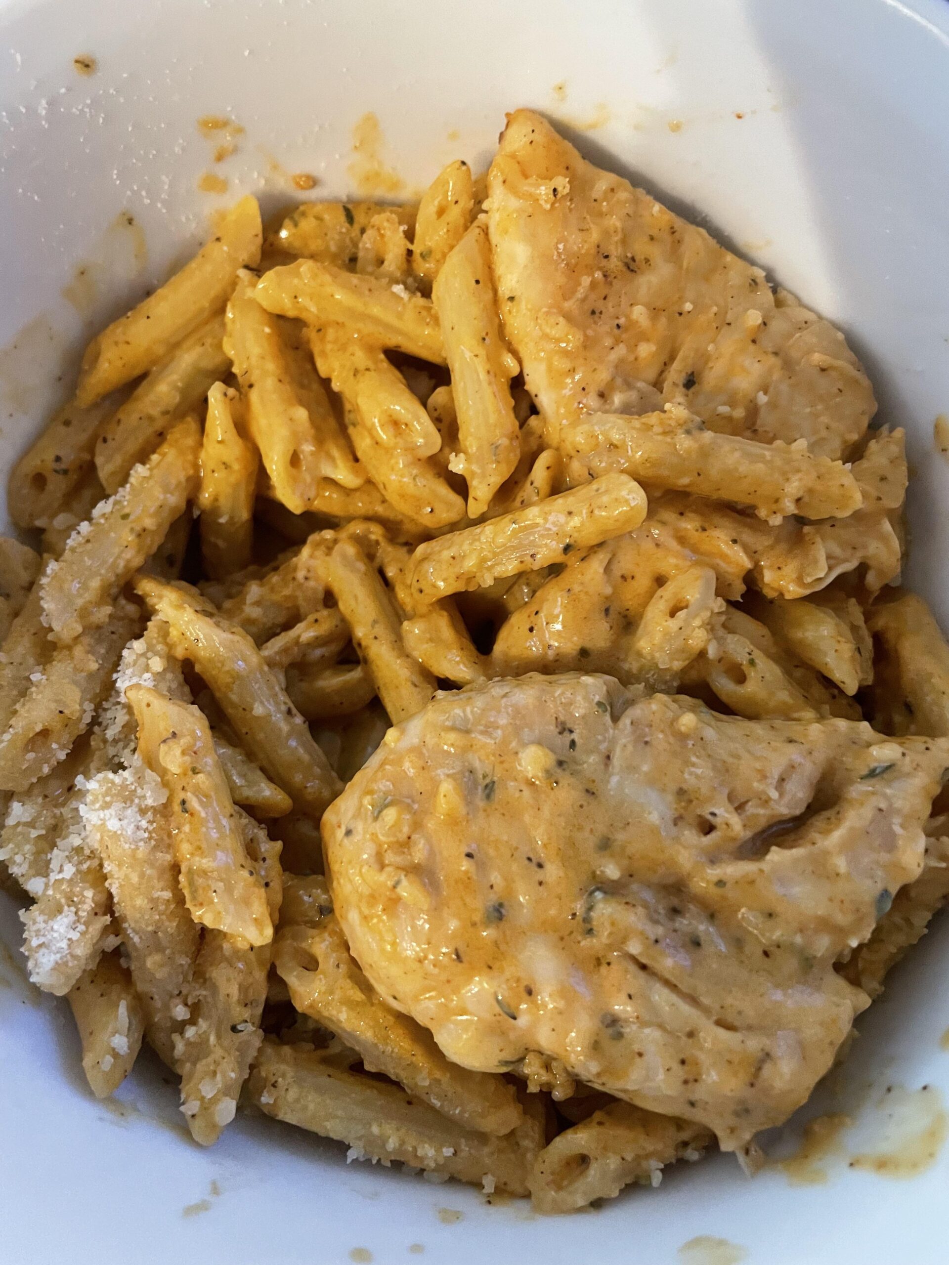Nashville chicken Alfredo with mini penne from my good friends at ...
