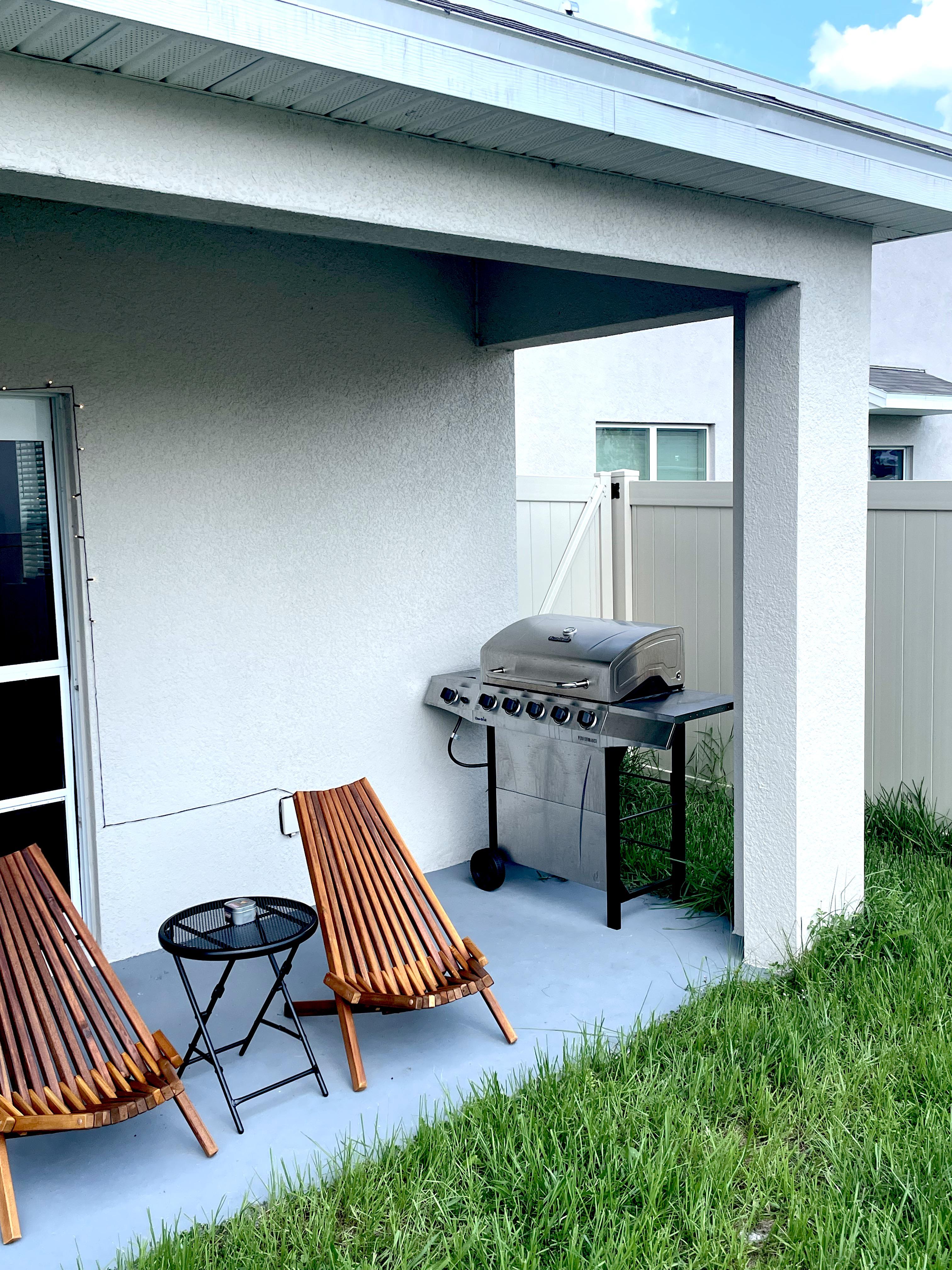 Does this look safe? or should I move the grill back a couple feet. The ...