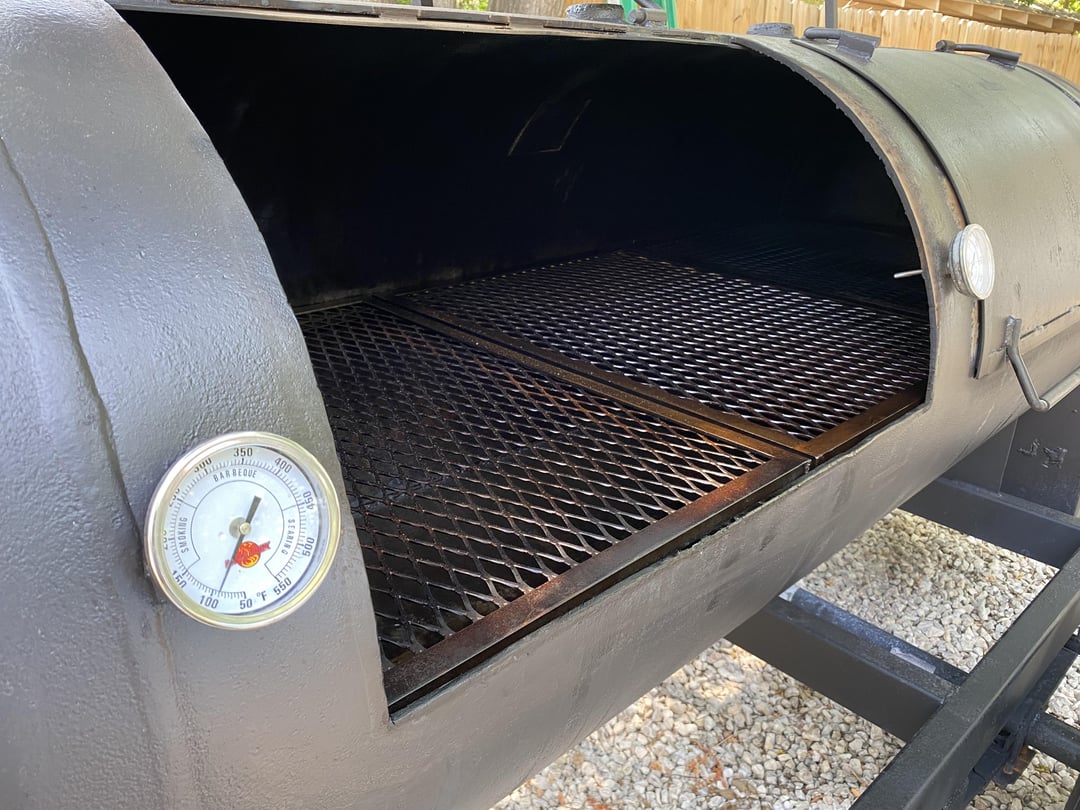 Seasoned my custom 250 gallon offset - Dining and Cooking