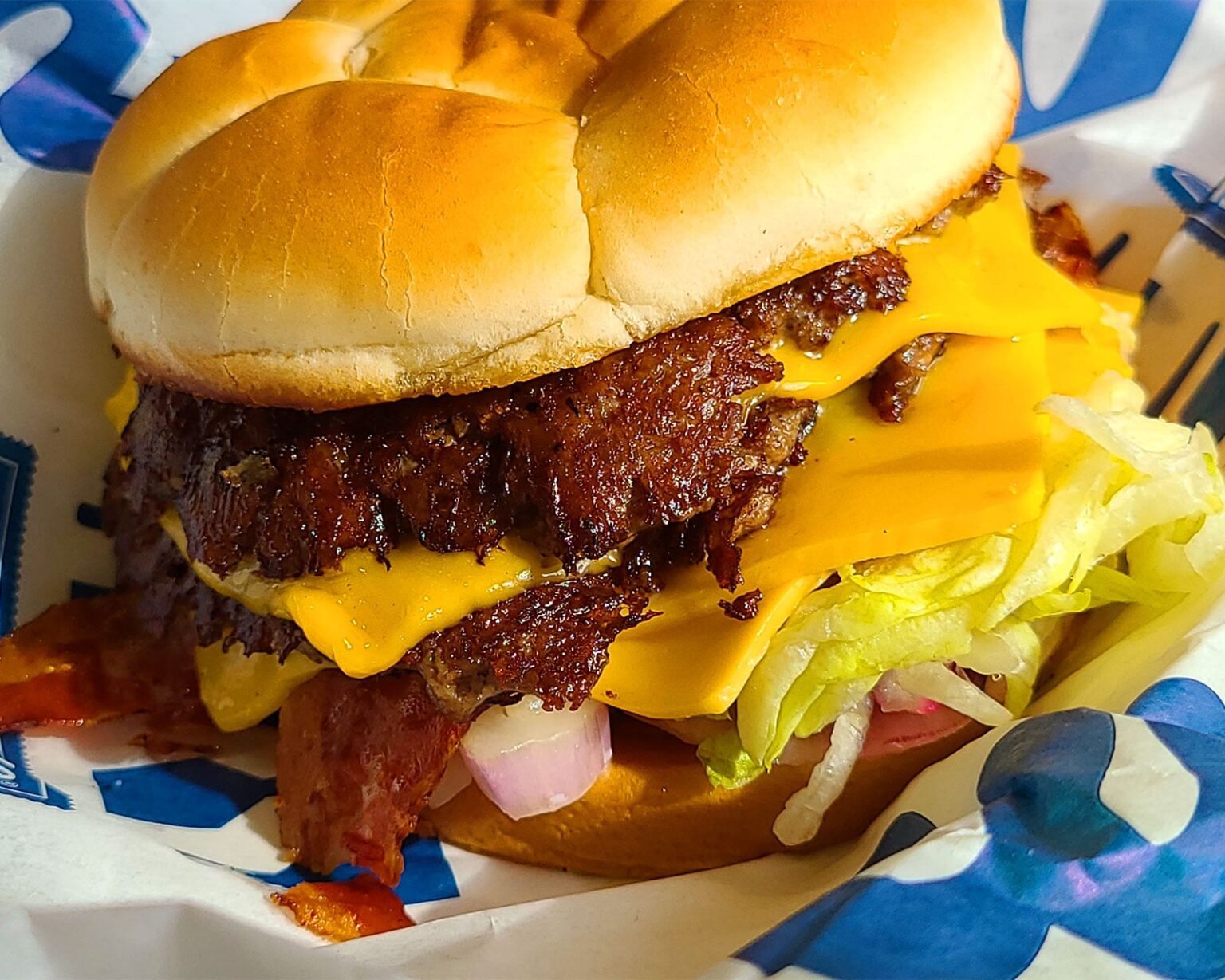 Culvers Triple Deluxe Bacon Burger I had for dinner last night ...