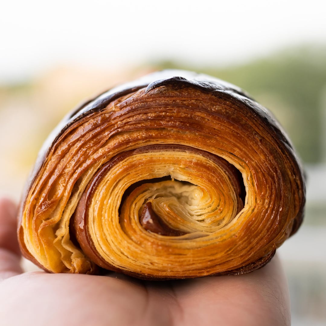 Tried bicolor croissant first time, is this crumb ok? - Dining and Cooking