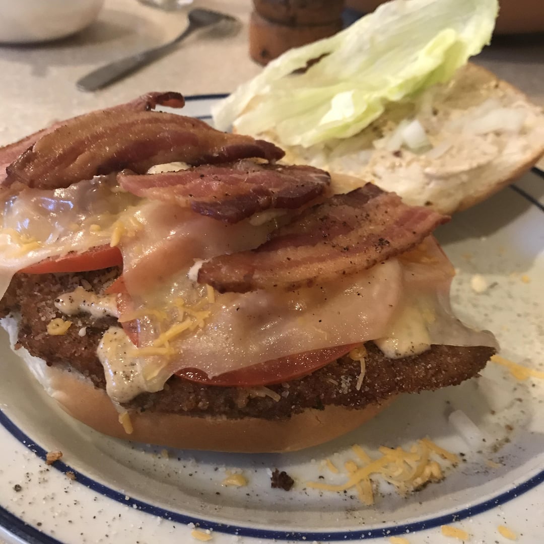 Leftover chicken cutlet Chicken bacon swiss caesar sandwich w/ homemade ...