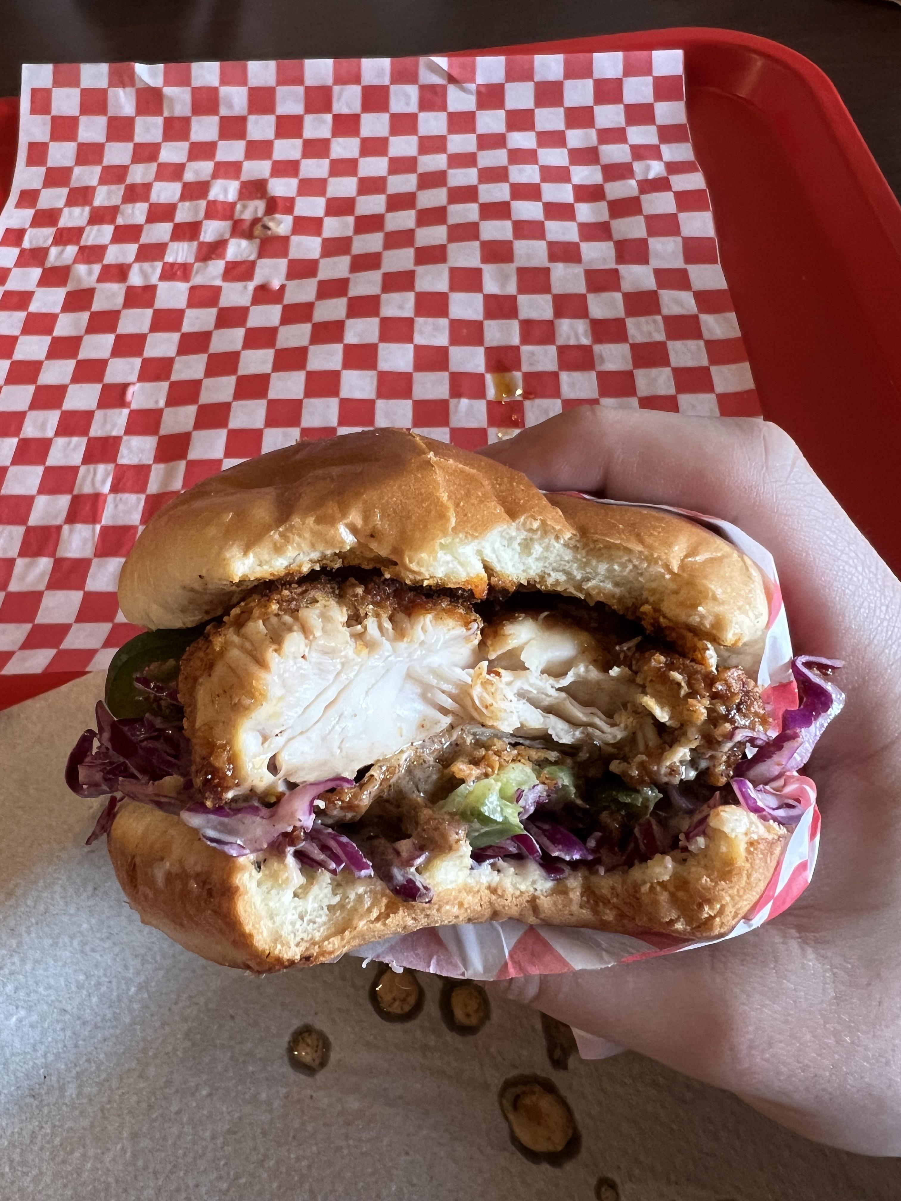 Really enjoyed the hot chicken sandwich at the recently reopened ...