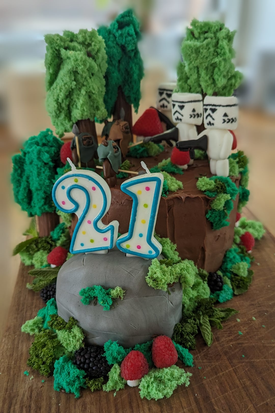 Star Wars (Endor) cake I made my bf for his birthday - Dining and Cooking