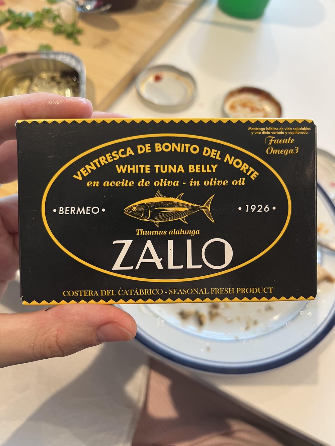 Zallo ventresca. One of the best tunas I’ve ever had, incl. Ortiz ...