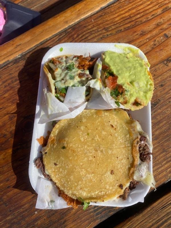 Authentic Tijuana style Adobada, chorizo tacos w/asada mulita from a ...
