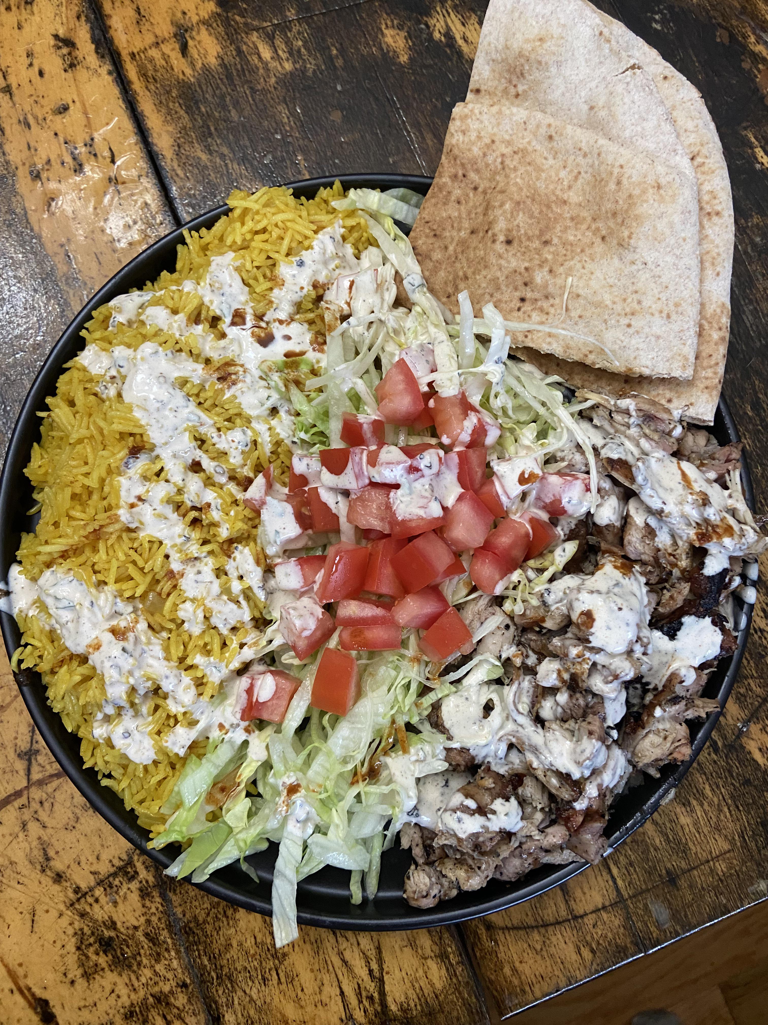 [Homemade] Street Cart Chicken & Yellow Rice - Dining and Cooking