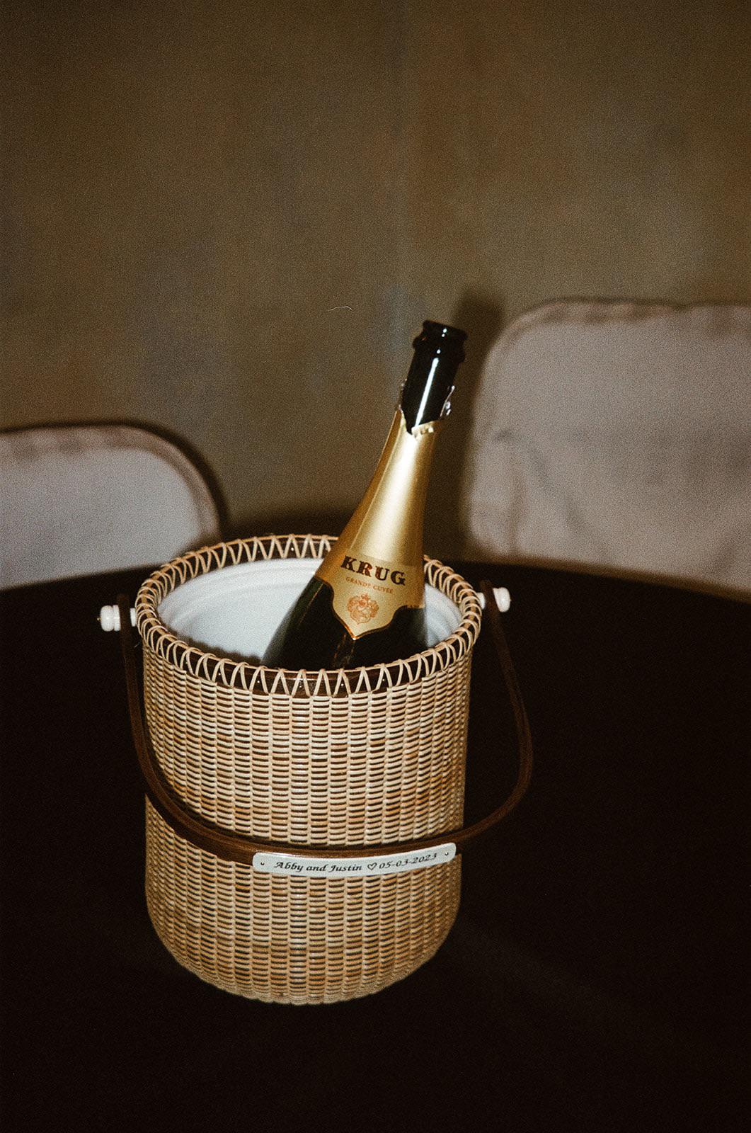 Got married last month and my MIL made us this ice bucket and filled it ...