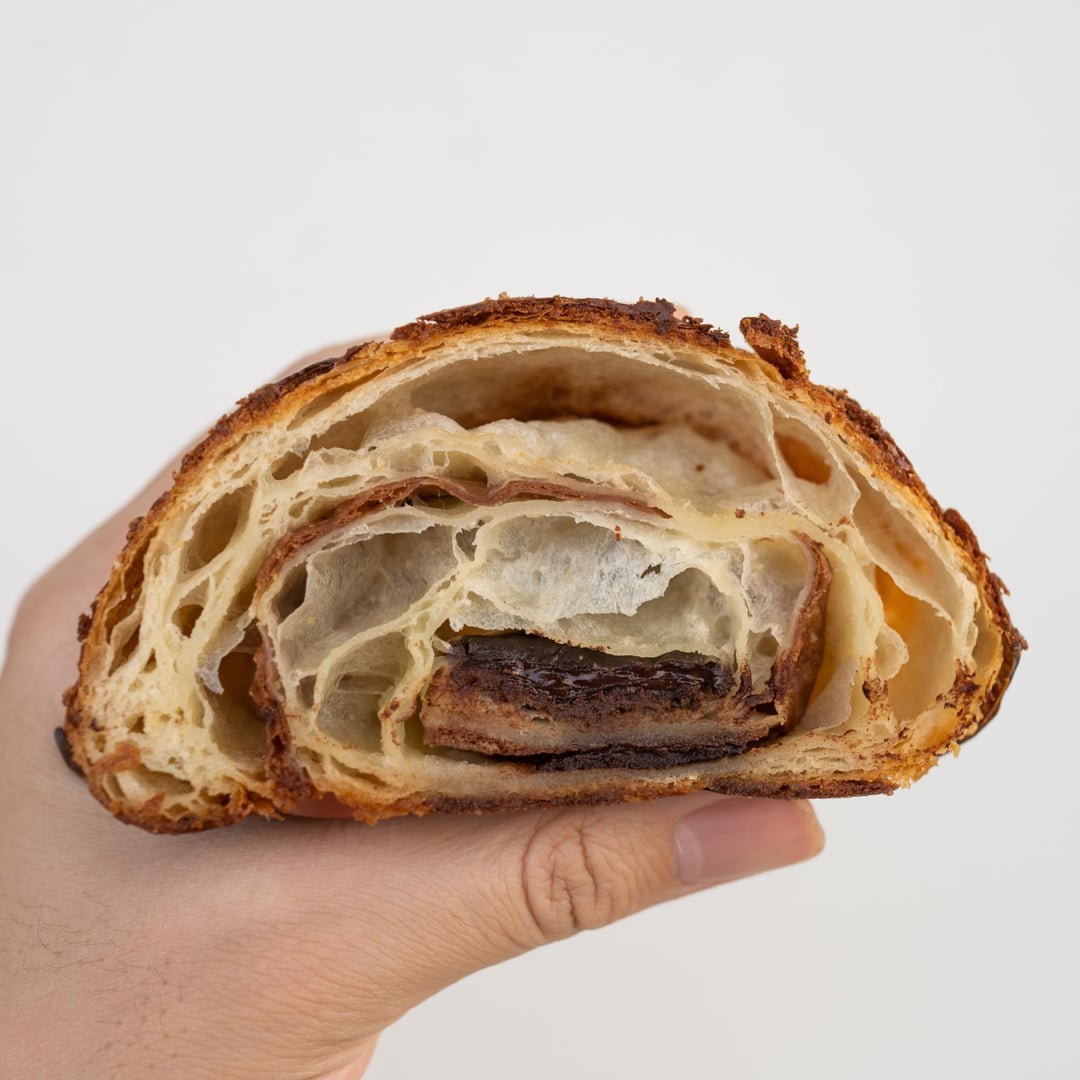 Tried bicolor croissant first time, is this crumb ok? - Dining and Cooking