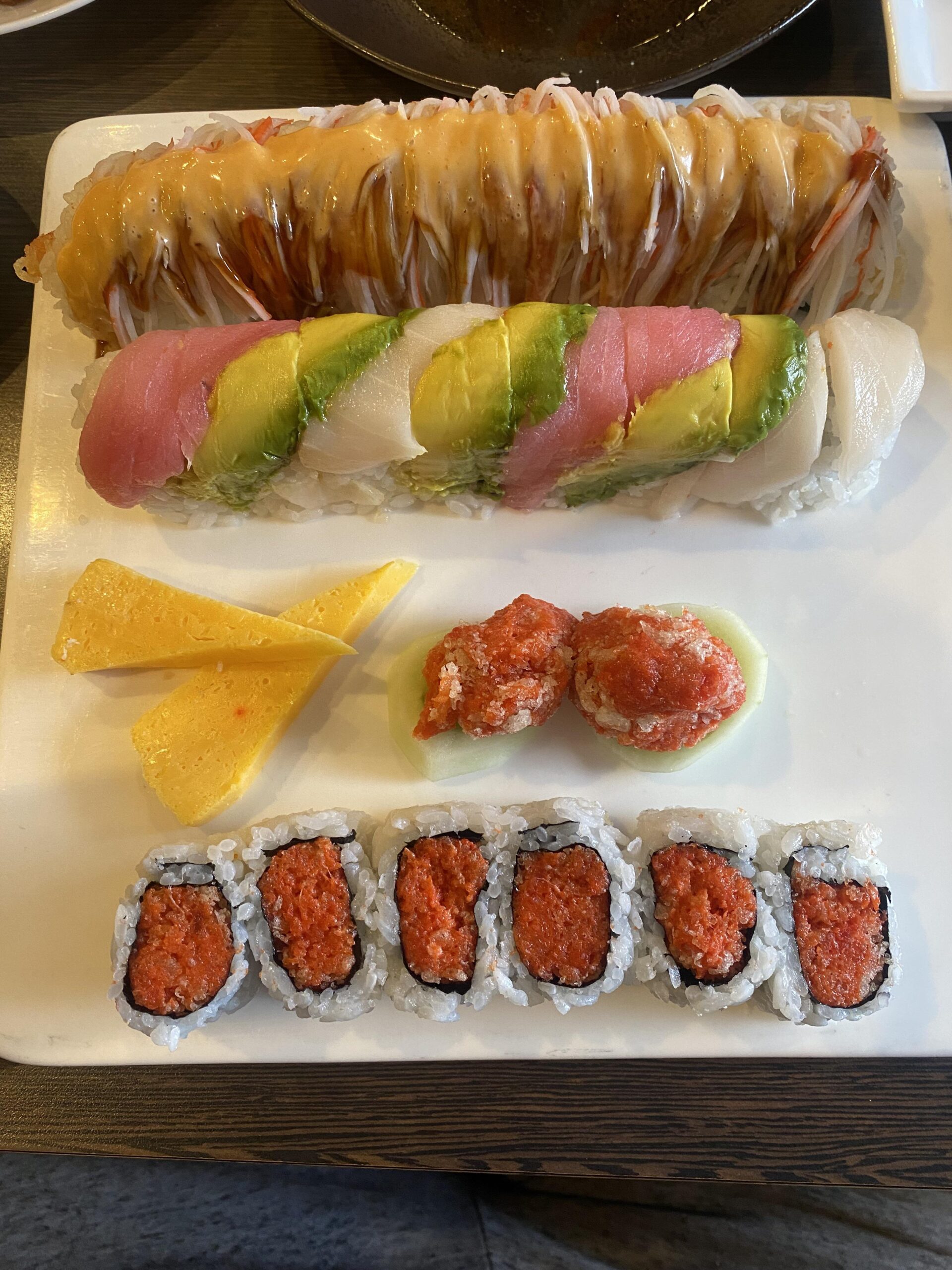 First time trying tamago along with some rolls - Dining and Cooking