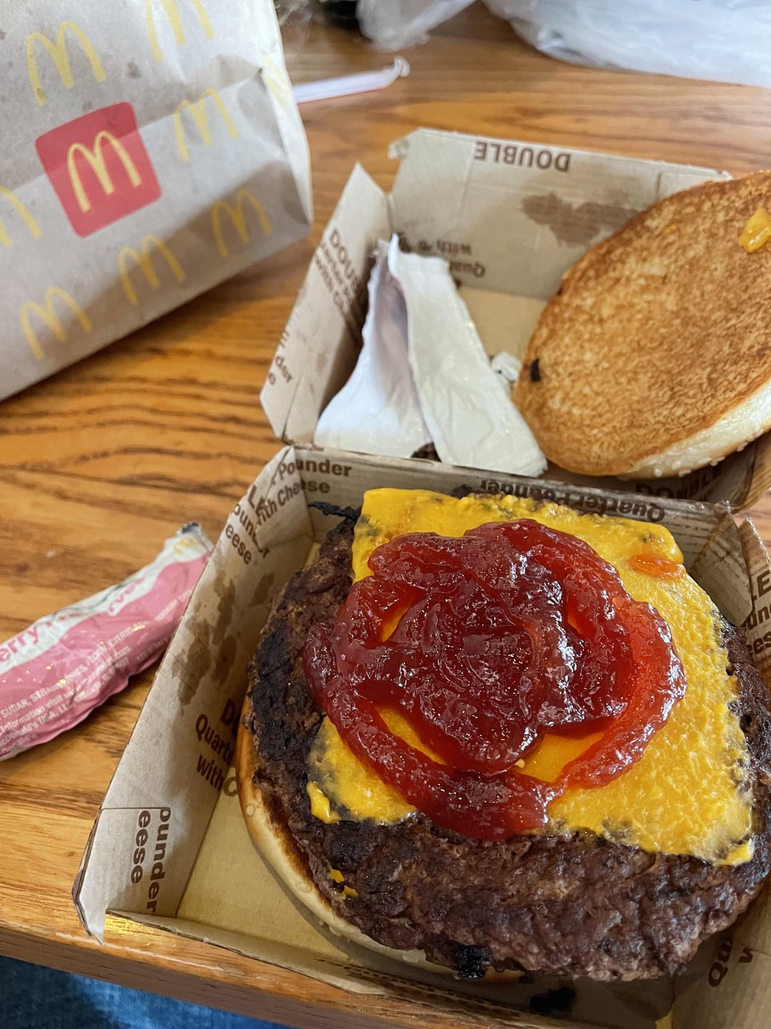 I Enjoy A Mcdonald S Double Quarter Pounder With Strawberry Jelly