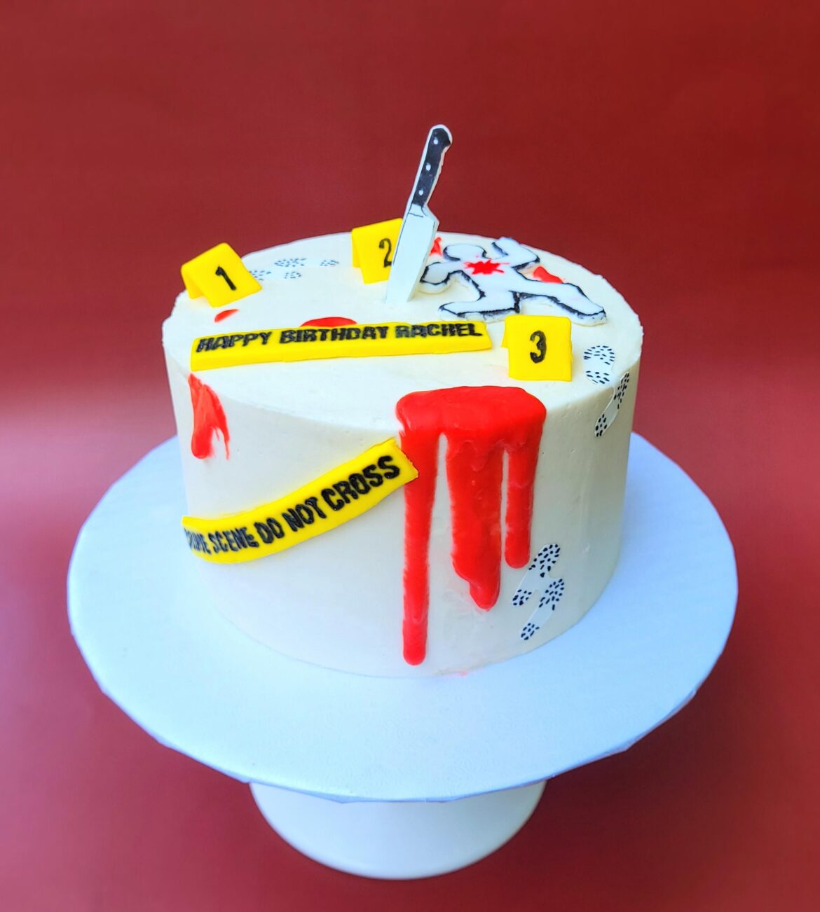 Vegan Crime Scene cake - Dining and Cooking