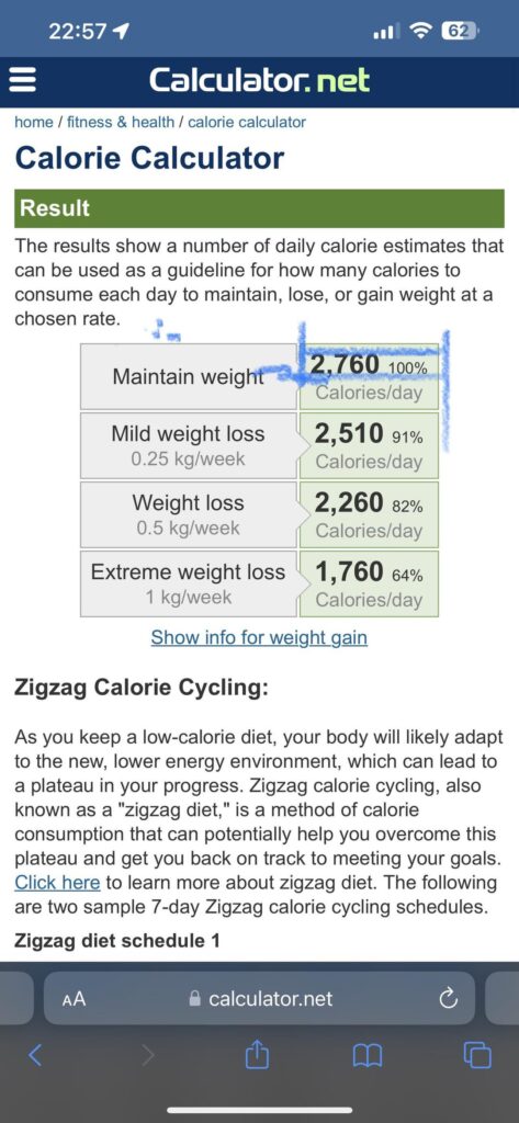 How come these two maintenance calorie calculators give such different ...