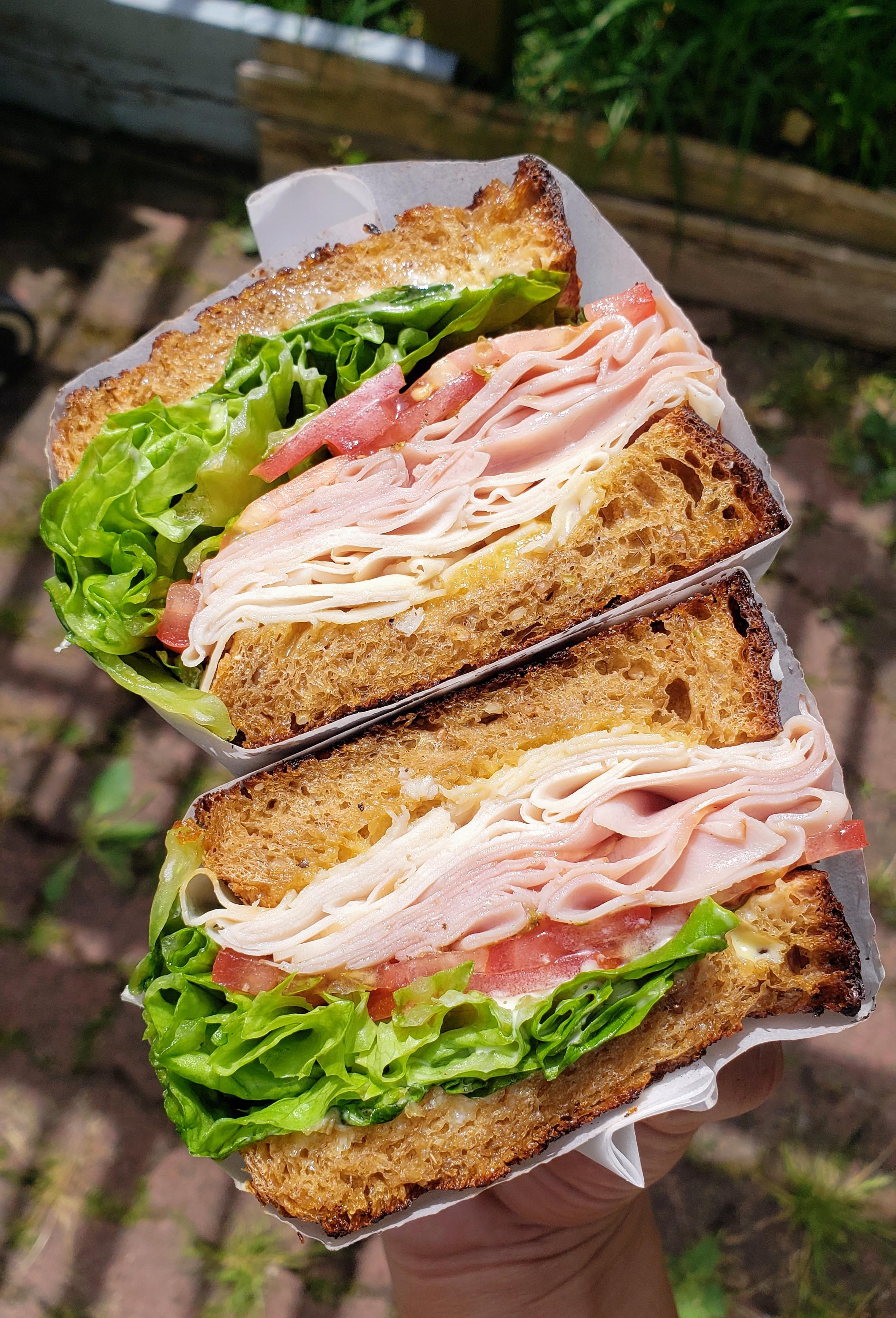 [Homemade] Classic Cold Cut Sandwich - Oven roasted chicken breast ...