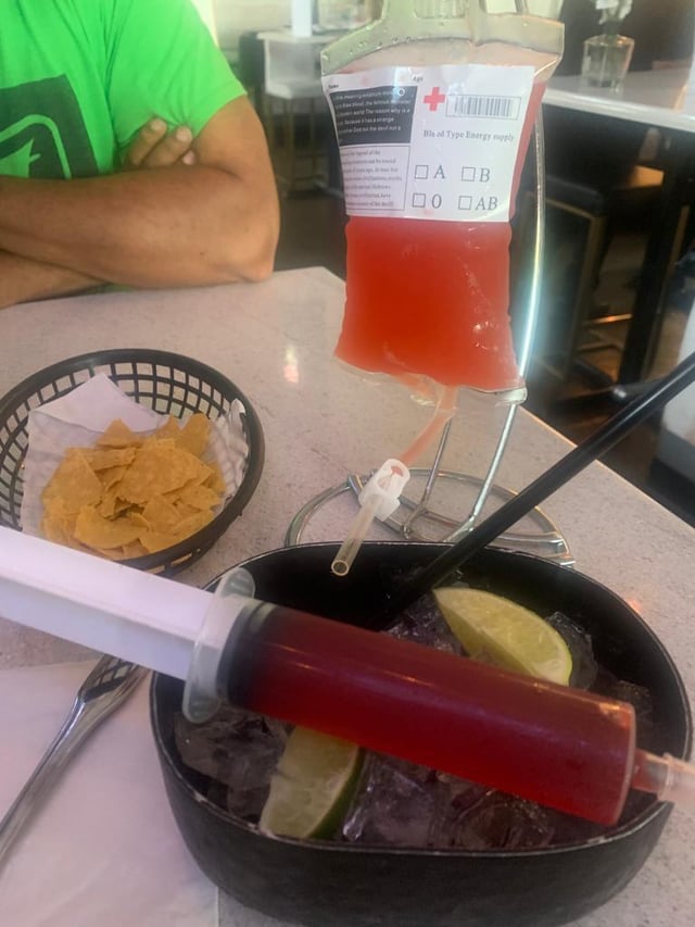 Drinks in an IV bag is next level - Dining and Cooking