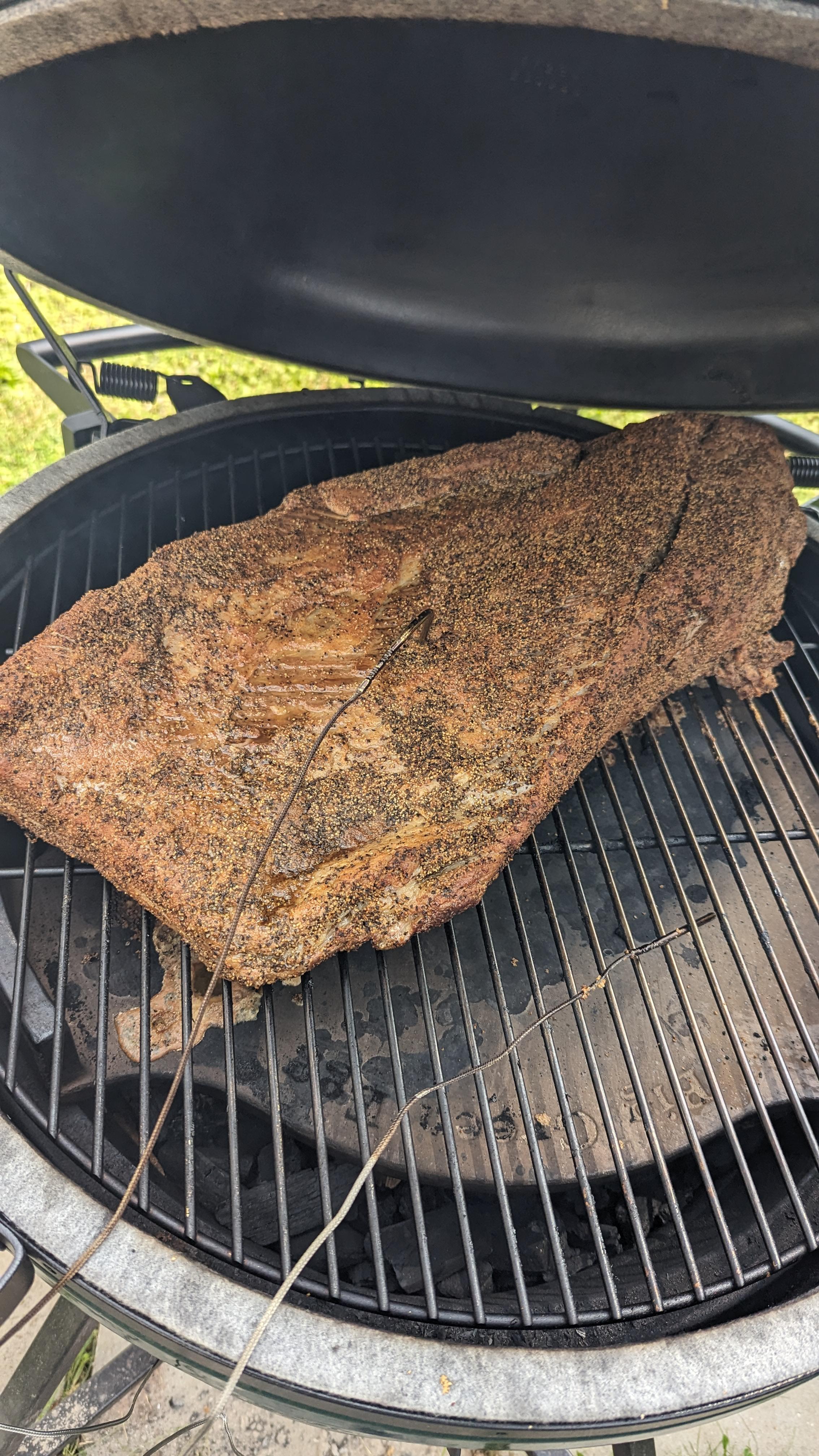 18 lb brisket on the XL. If you are torn between the large and XL, get ...