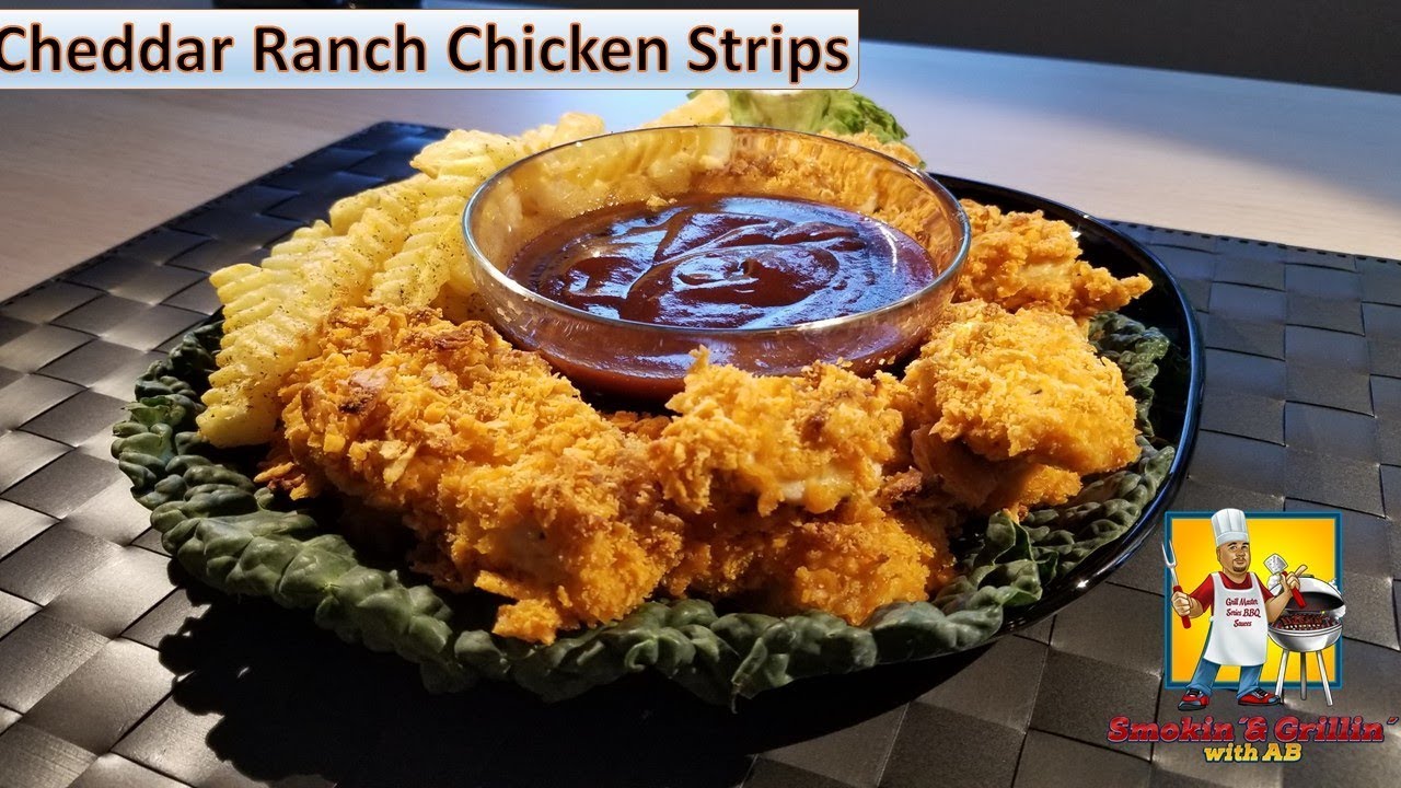 Crispy Cheddar Ranch Chicken Strips | Crispy Tenders - Dining and Cooking