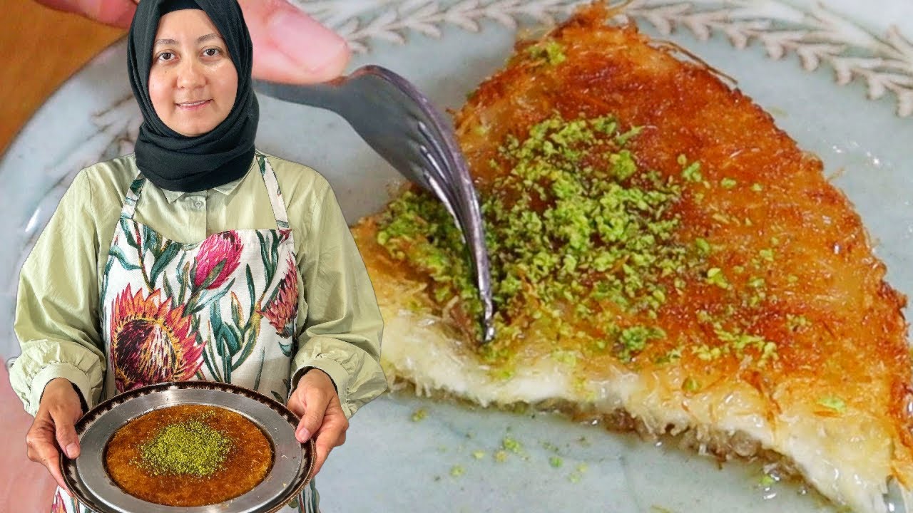 The Perfect Kunafa Recipe With All Details - Turkish KUNEFE - Dining ...