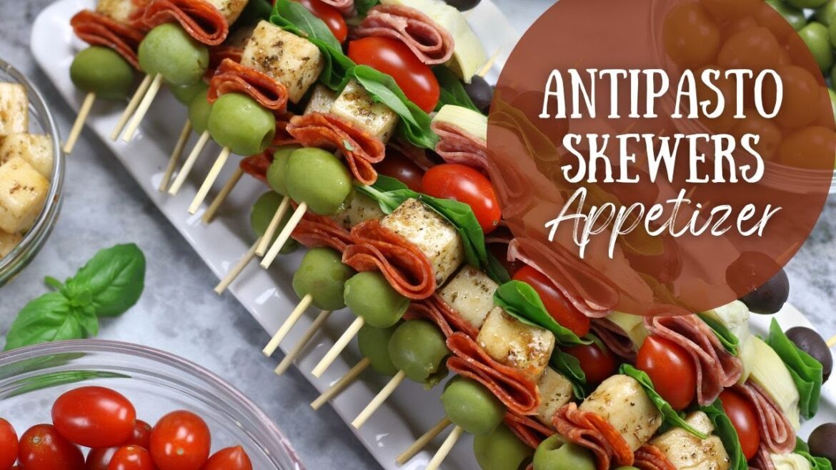Antipasto Skewers | Easy Cold Italian Appetizer {Affordable Make Ahead ...