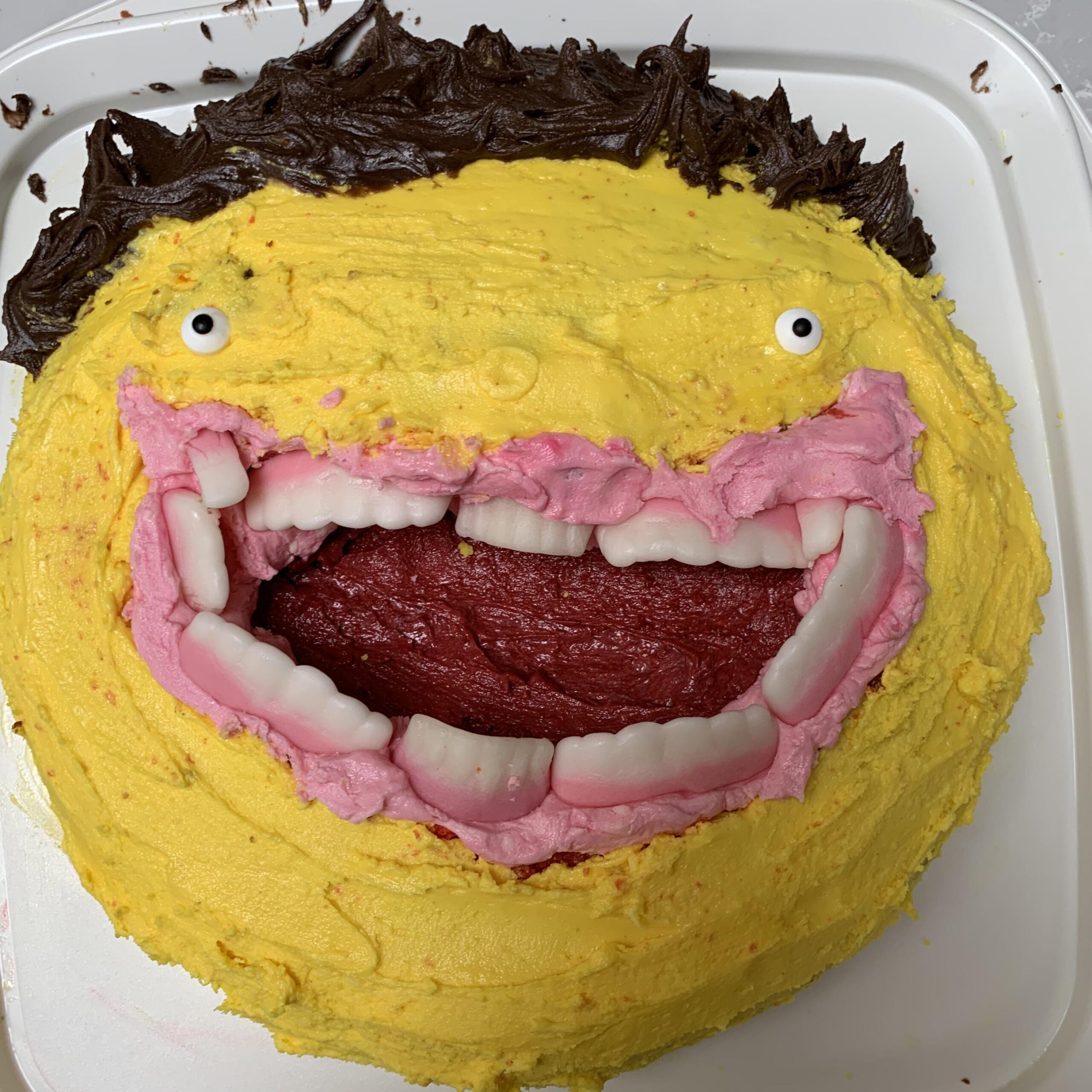 1st ever Cake: Self Portrait - Dining and Cooking
