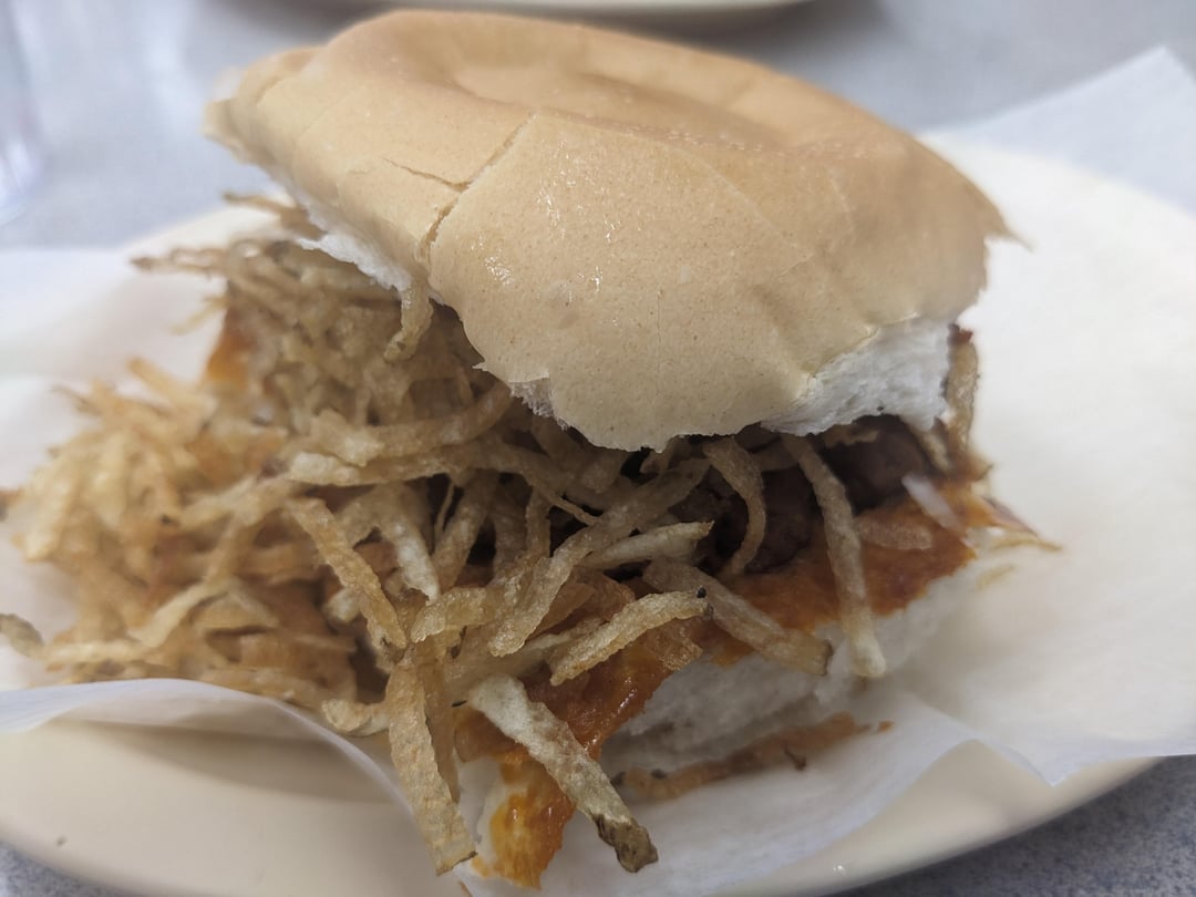 Cuban Frita burger from El Rey de Las Fritas in Little Havana, Miami ...