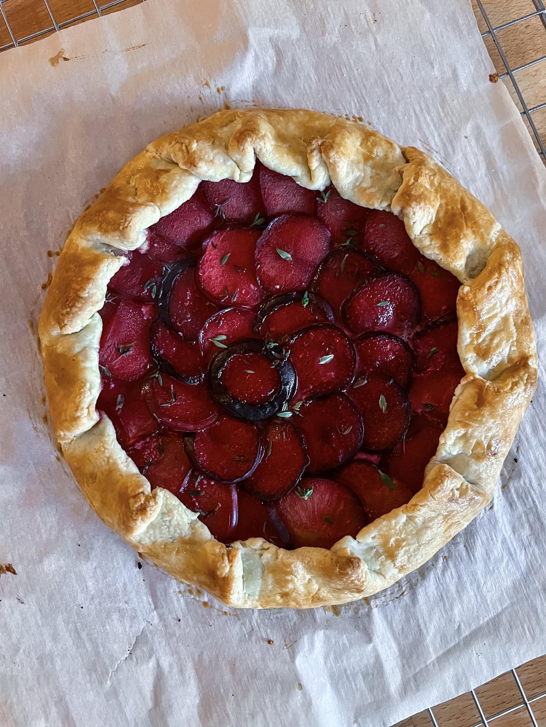 I’m seeing some old friends today so I made a simple galette with goat ...