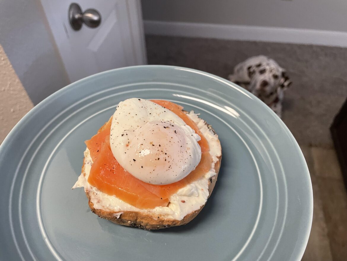 [Homemade] Everything Bagel with Cream Cheese & Chives, Cold Smoked ...