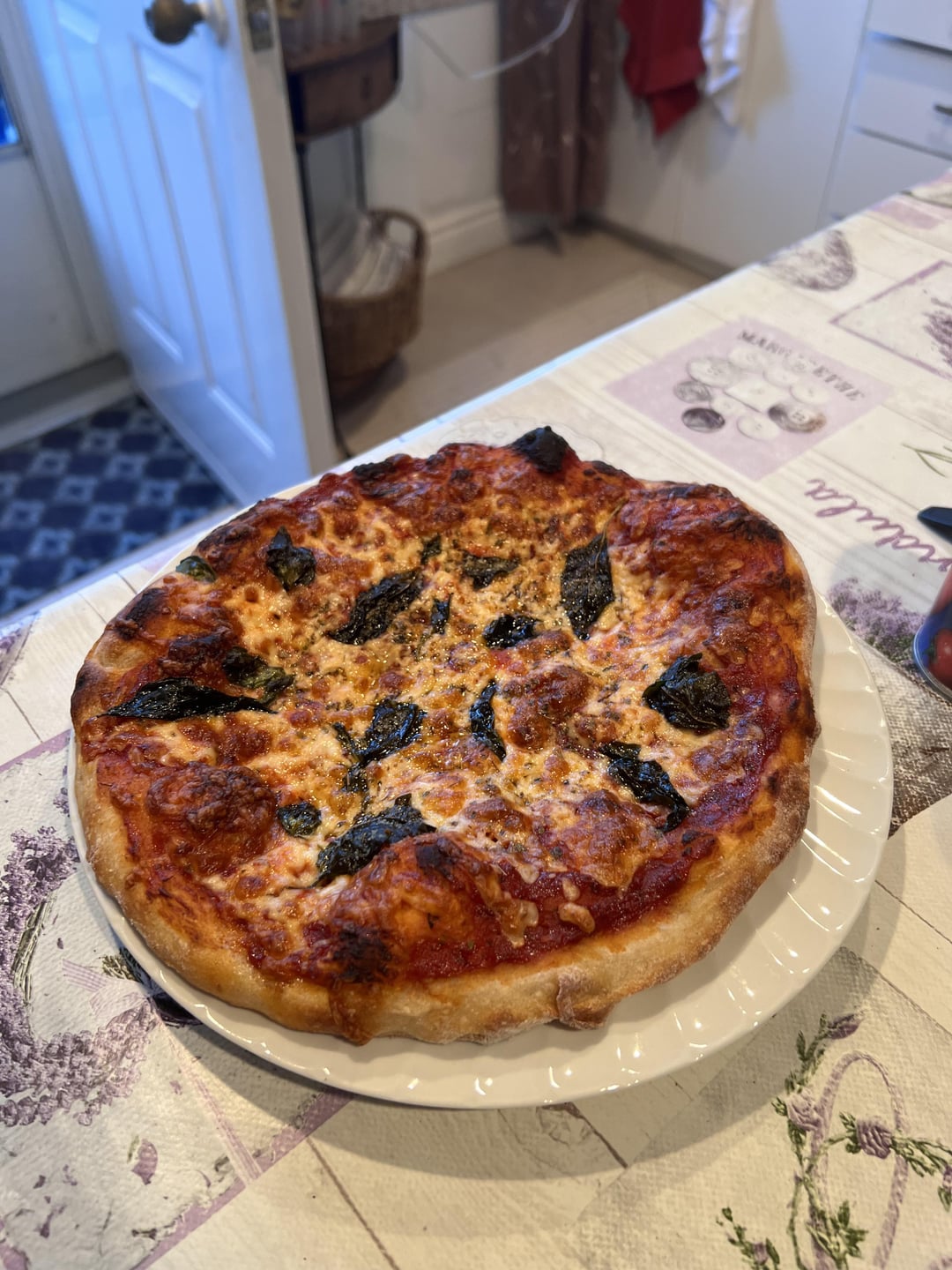 Sourdough pizza baked in normal home oven - Dining and Cooking