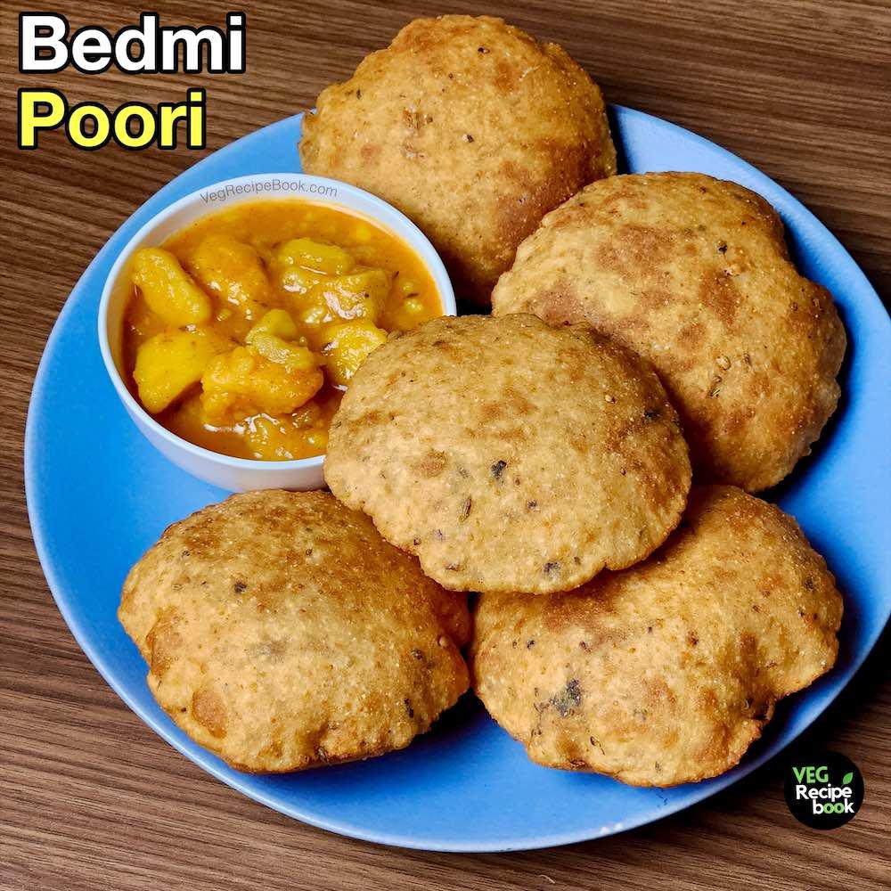 Bedmi Poori Recipe Street style | Urad Lentil Puri Recipe - Dining and ...