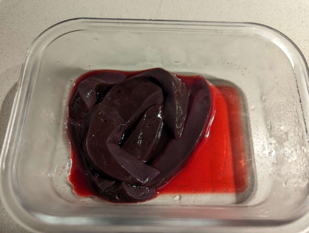 Is this a normal color for beef liver (and juices) or is my butcher ...