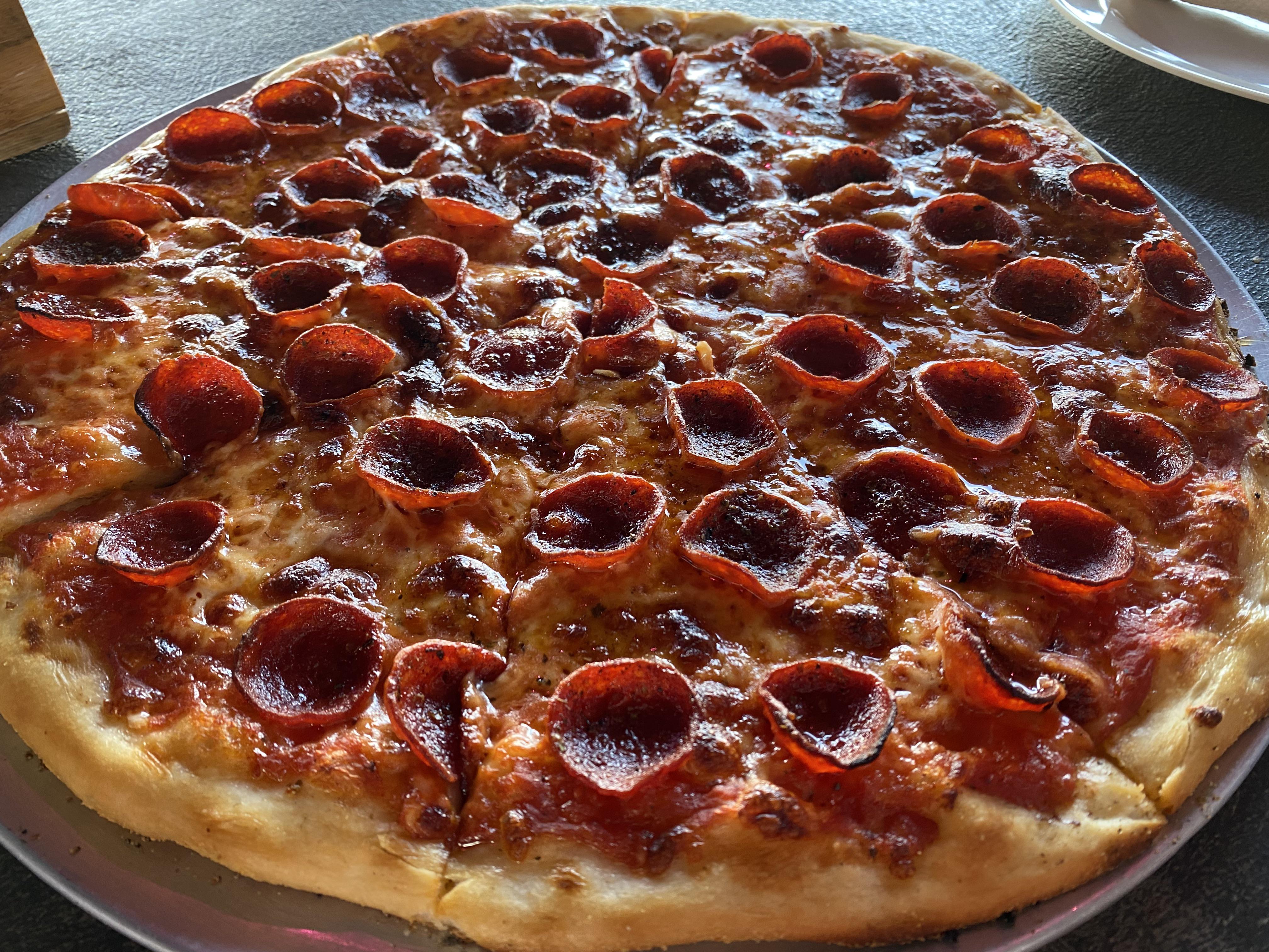 16" NY-style pepperoni pizza in Pampanga, Philippines - Dining and Cooking