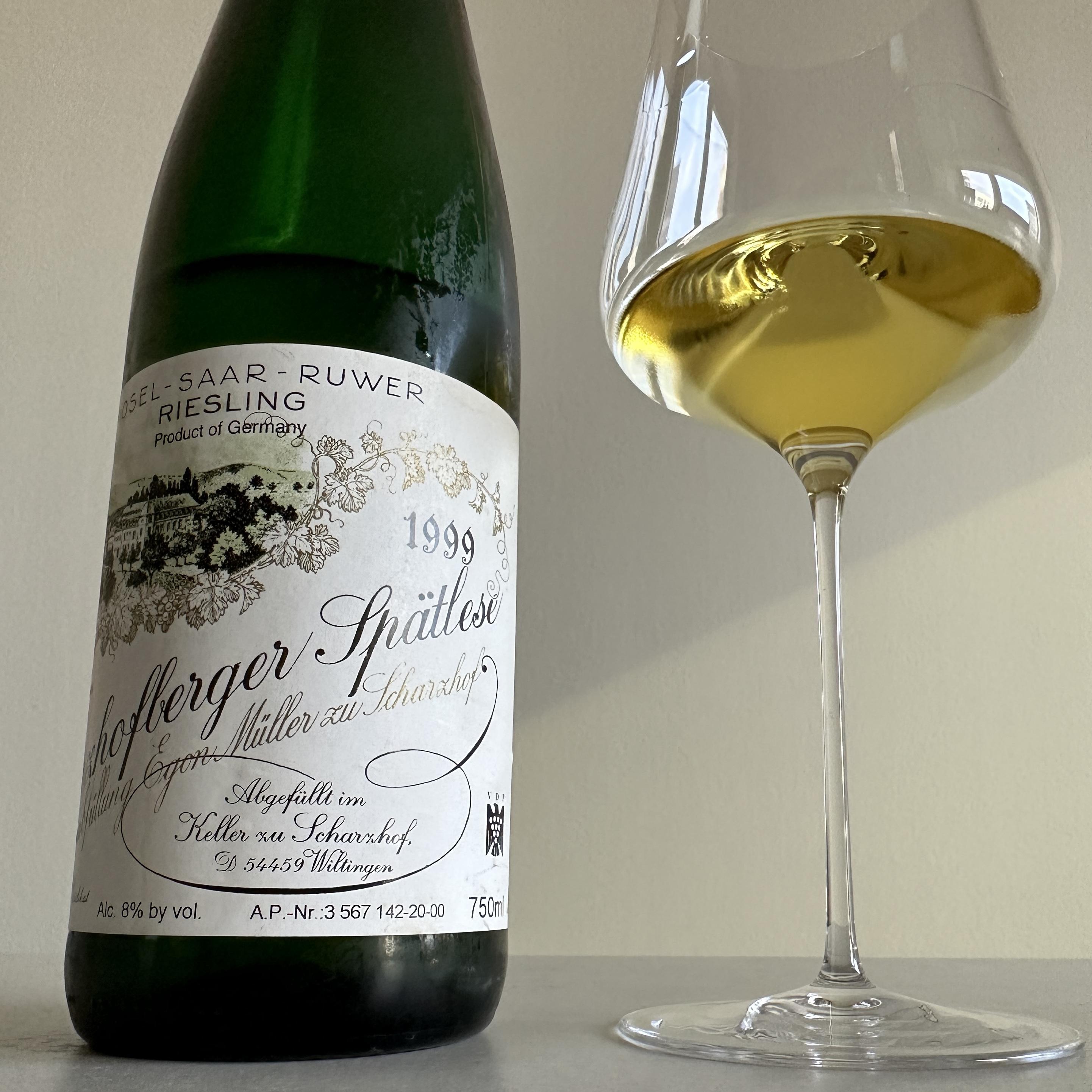 This is what Pradikat Riesling is all about! 1999 Egon Müller Spätlese ...