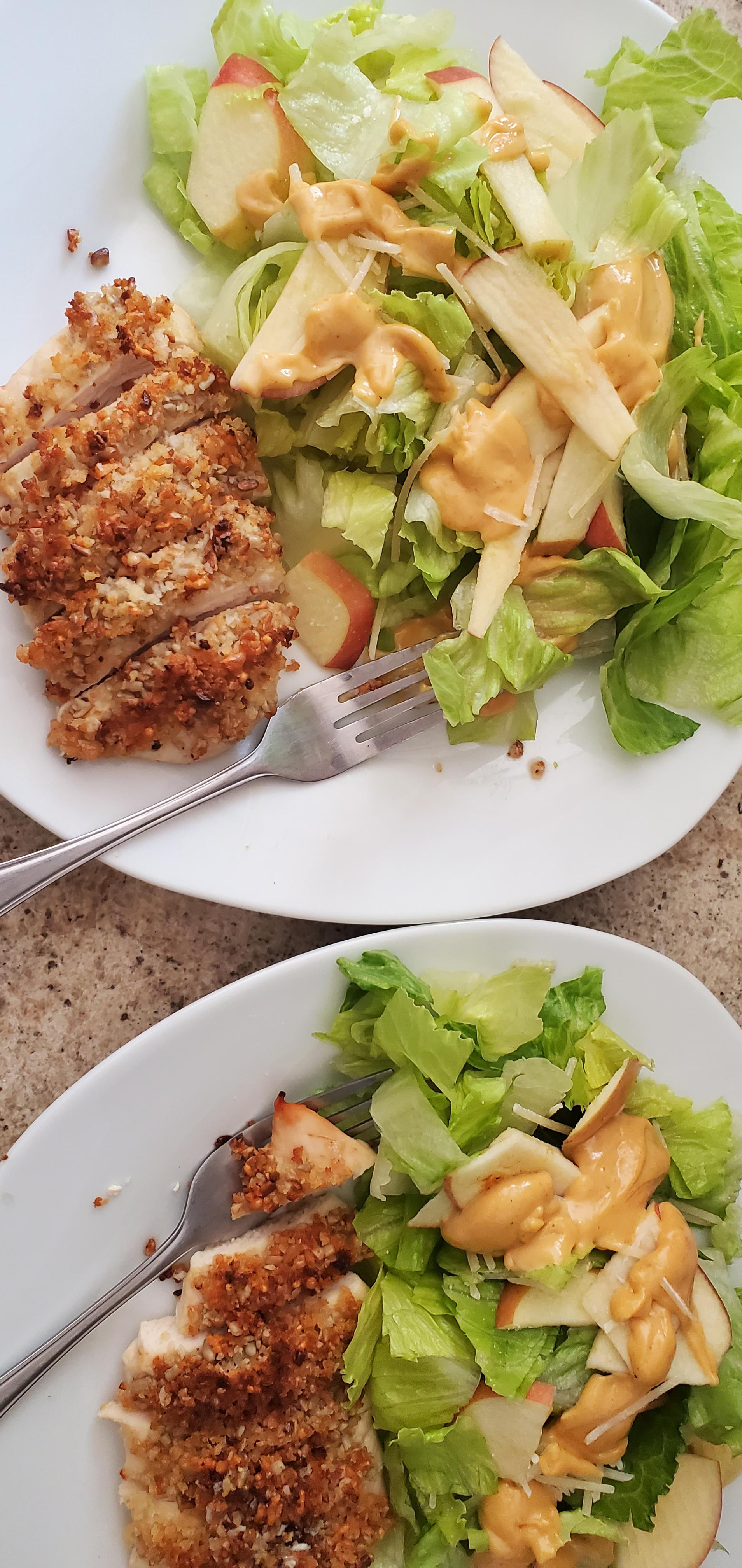 Sunflower seed crusted chicken - Dining and Cooking