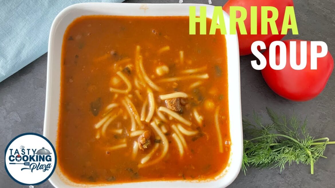 Harira Soup Recipe | Moroccan Tomato Soup with Chickpeas and Lentils ...