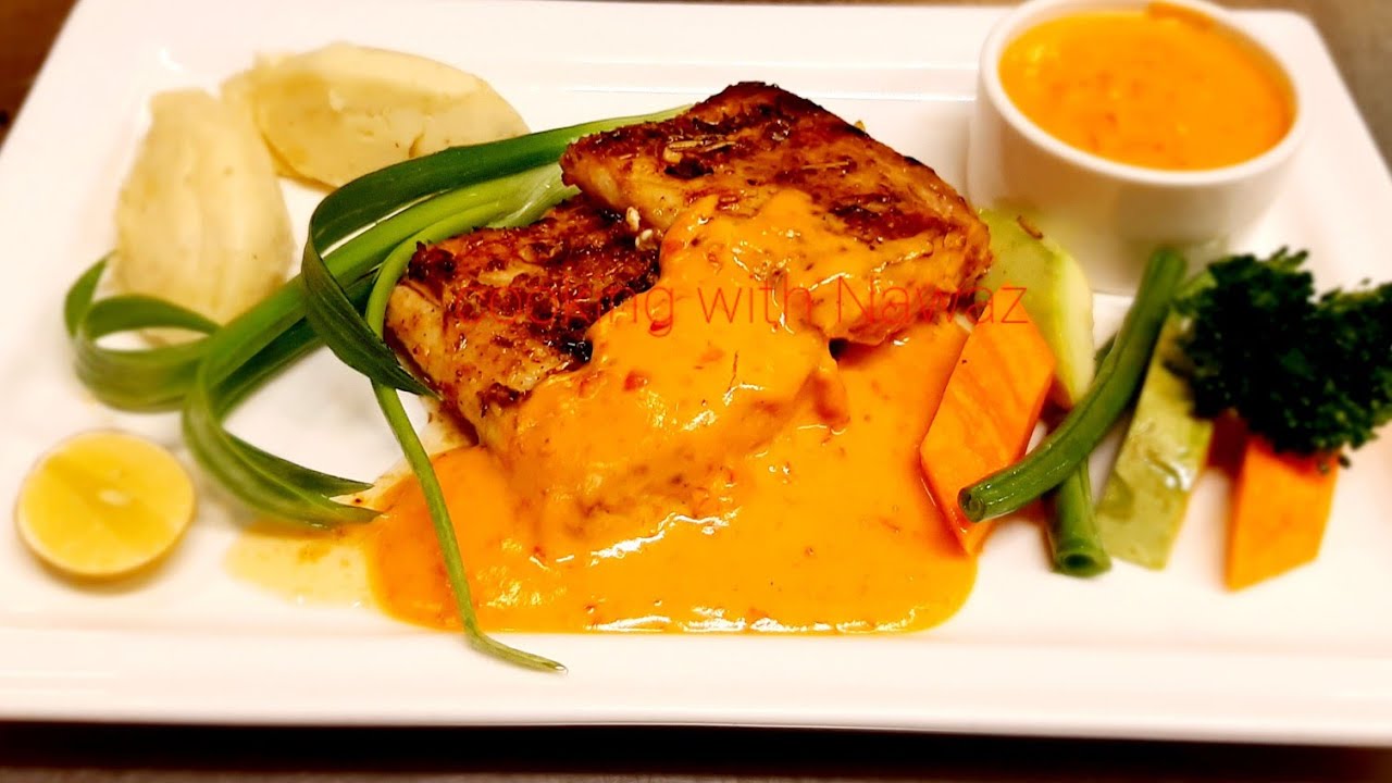 *Moroccan Grilled Fish With Moroccan sauce recipe | Restaurant style ...