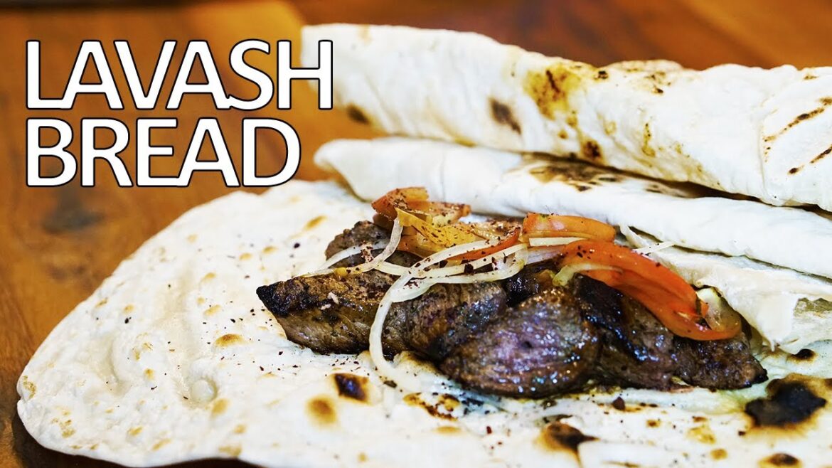 How to make Lavash Bread with only 3 ingredients - Easy no yeast bread ...