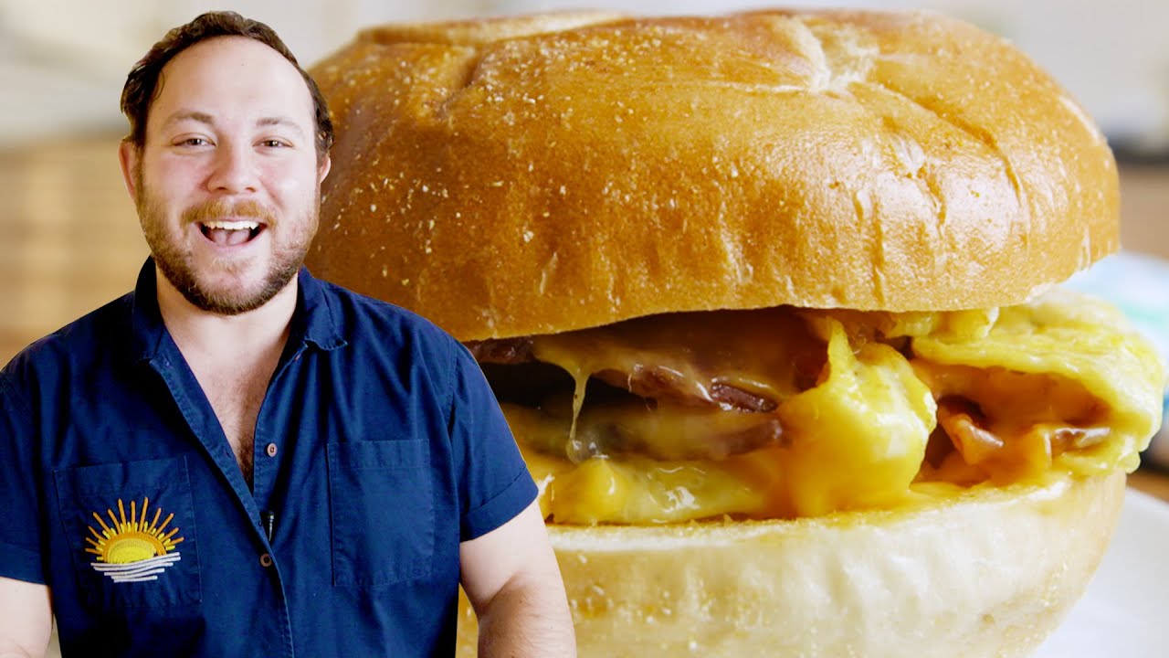 How To Make A NYC Deli Bacon, Egg, and Cheese With Justin | Delish ...