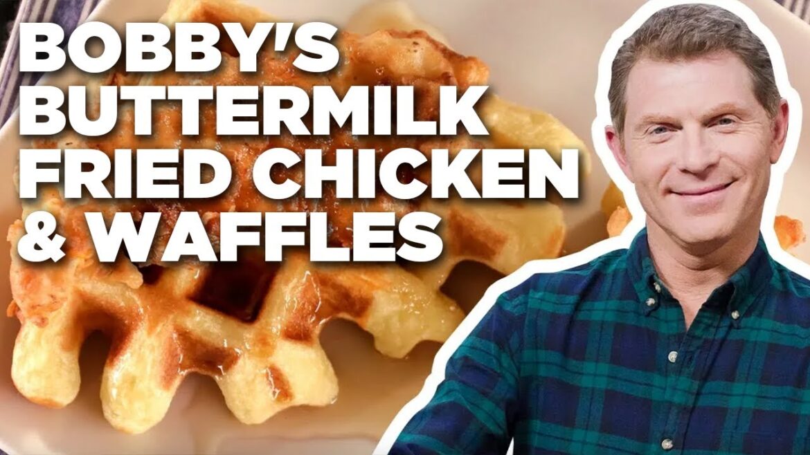 Bobby Flay's Buttermilk Fried Chicken and Waffles | Brunch @ Bobby's ...
