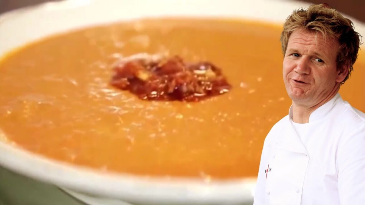 Gordon Ramsay's Roasted Creamy Tomato Soup (Fresh Tomatoes) - Dining ...