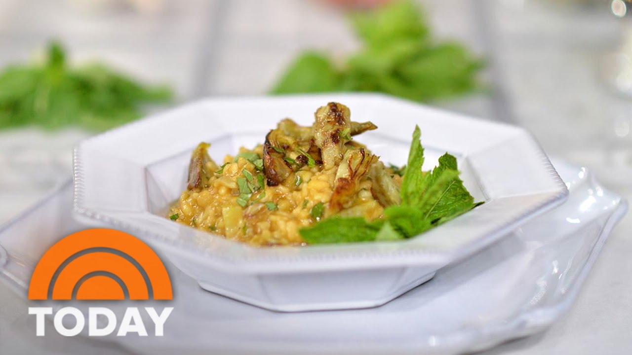 Giada De Laurentiis Makes Meat-Free Artichoke Risotto | TODAY - Dining ...