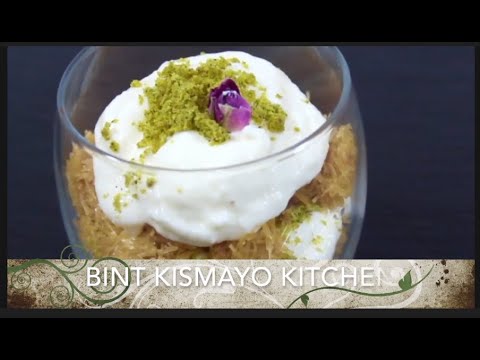 QISHTA CREAM KUNAFA WITH CREAM IN A CUP طريقة عمل القشطة بالمنزل بطريقة ...