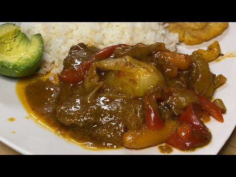 Puerto Rican Bistec/Biftec en Salsa | Bistec Guisado | Stewed Cubed ...