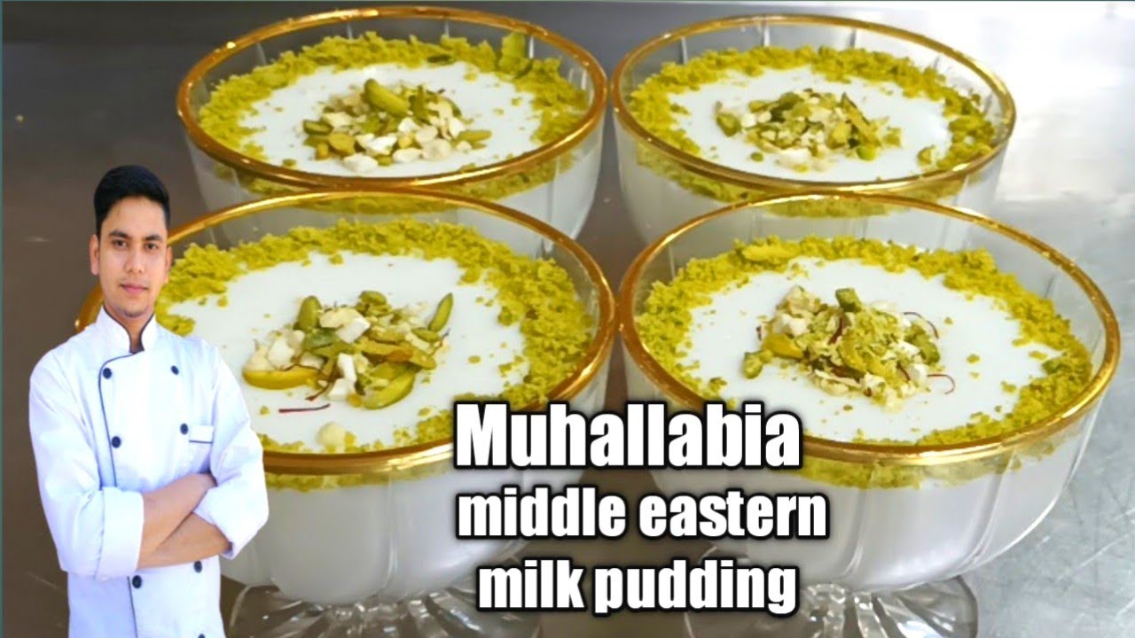 Muhallabia-Mahalabi Recipe /Middle Eastern Milk Pudding /Arabic Dessert ...
