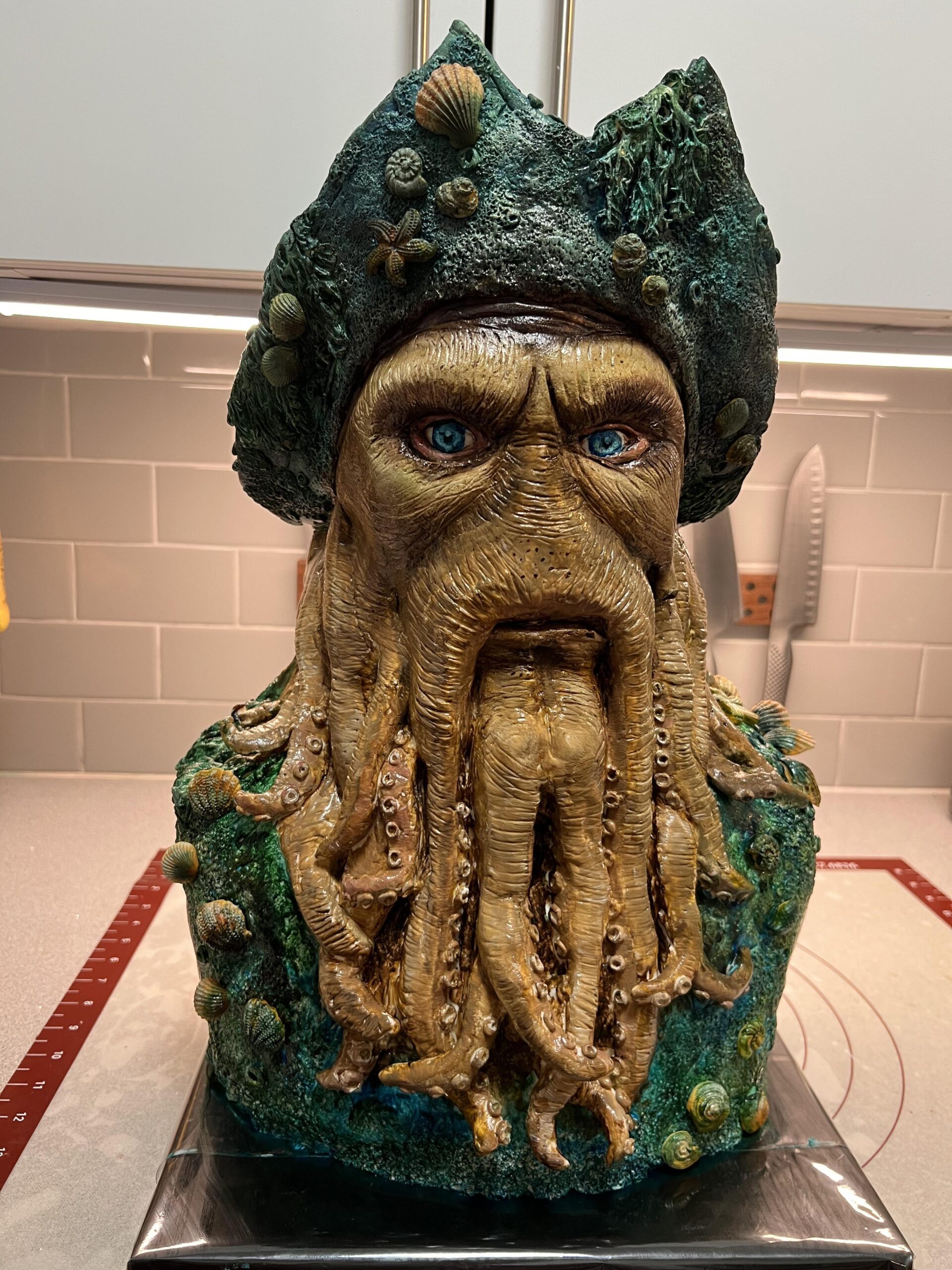 I made a Davy Jones cake for my husband’s birthday. He is a chocolate ...