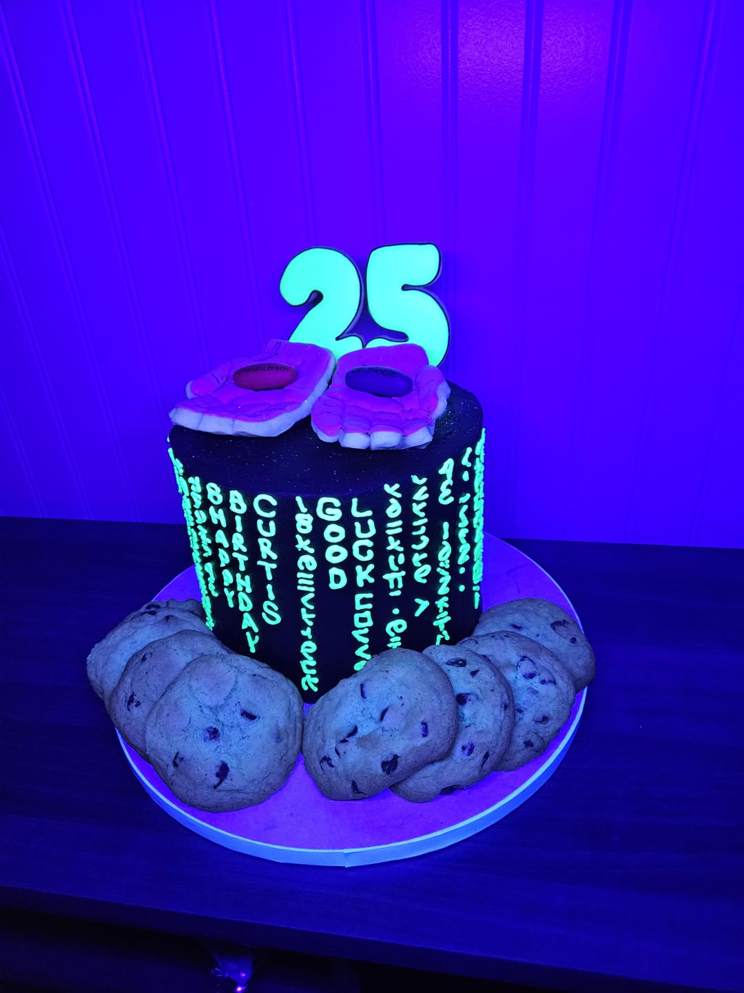 A matrix themed birthday/going away cake I made for a coworker - Dining ...