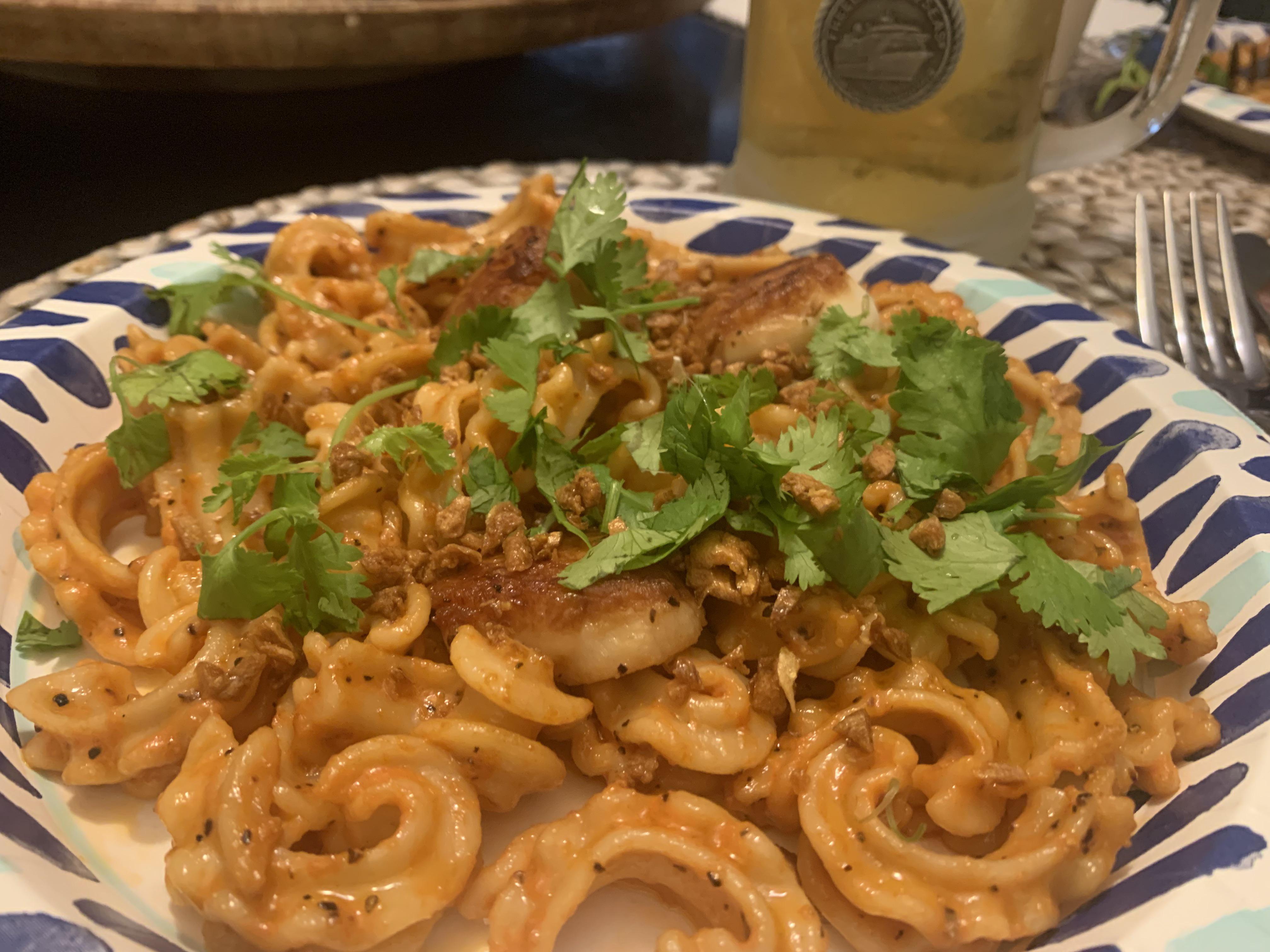 I made this tet noodle dish from Madame Vo NYC, but I used cascatelli ...
